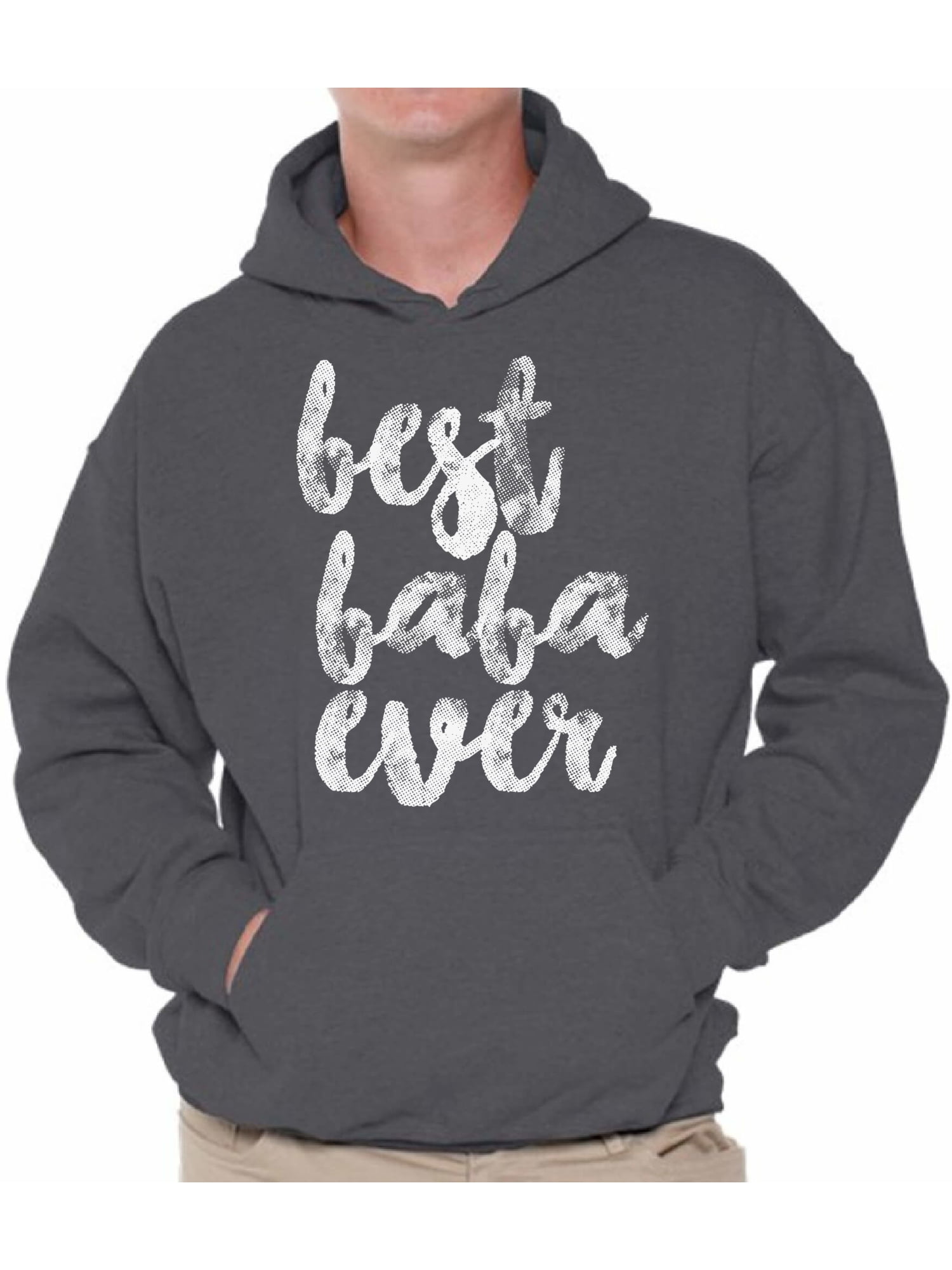 Awkward Styles Best Baba Ever Hooded Sweatshirt Daddy Tops Baba Hoodies for Men Father's Day ...