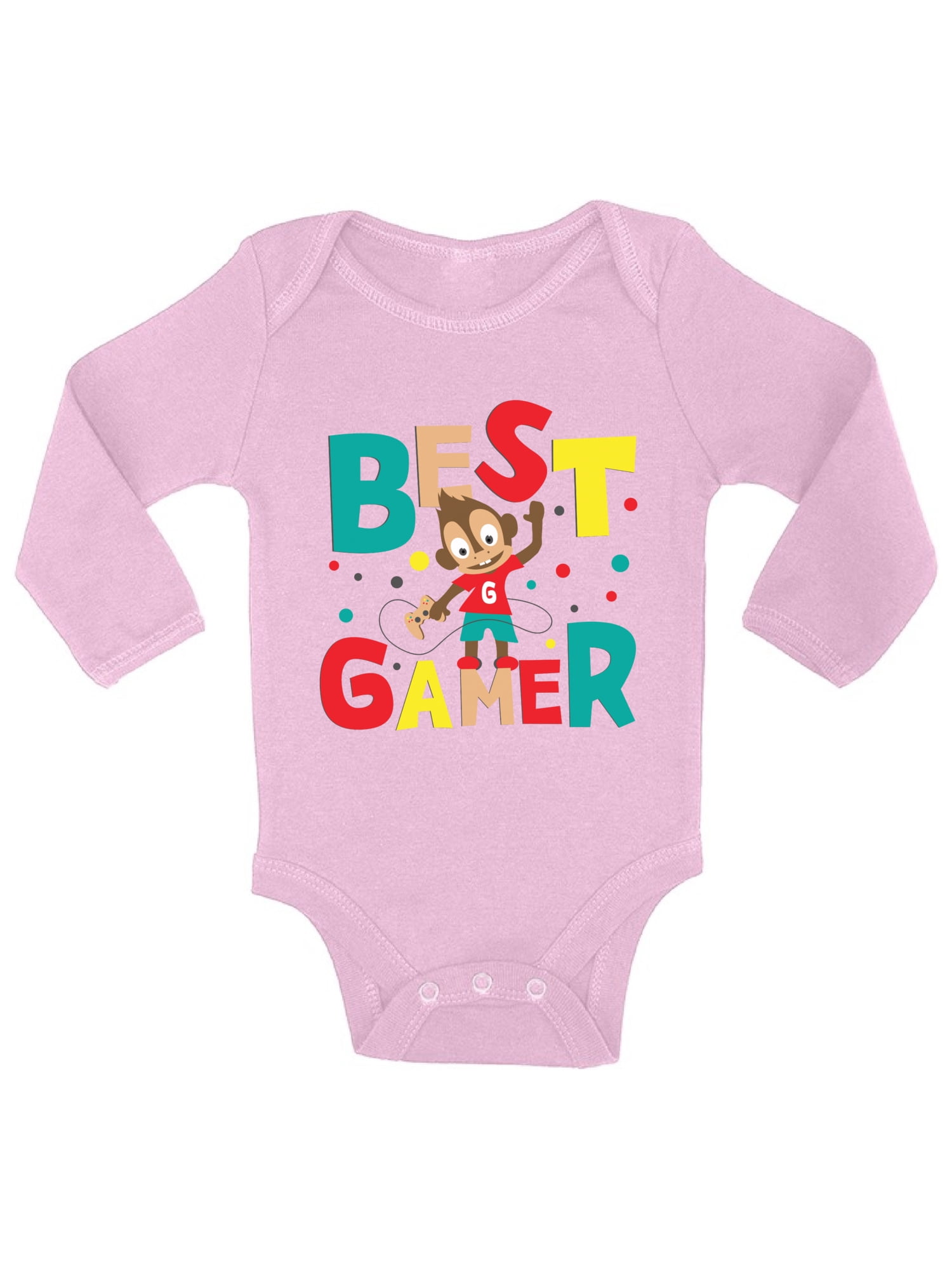 Awkward Styles Best Gamer Baby Bodysuit Long Sleeve Cute Baby Shower ...
