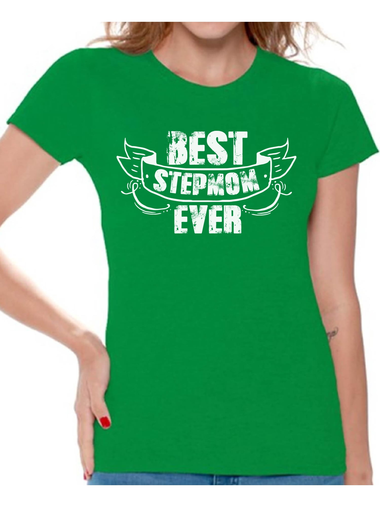 Awkward Styles Best Stepmom Ever T Shirts For Women Cute Step Mom