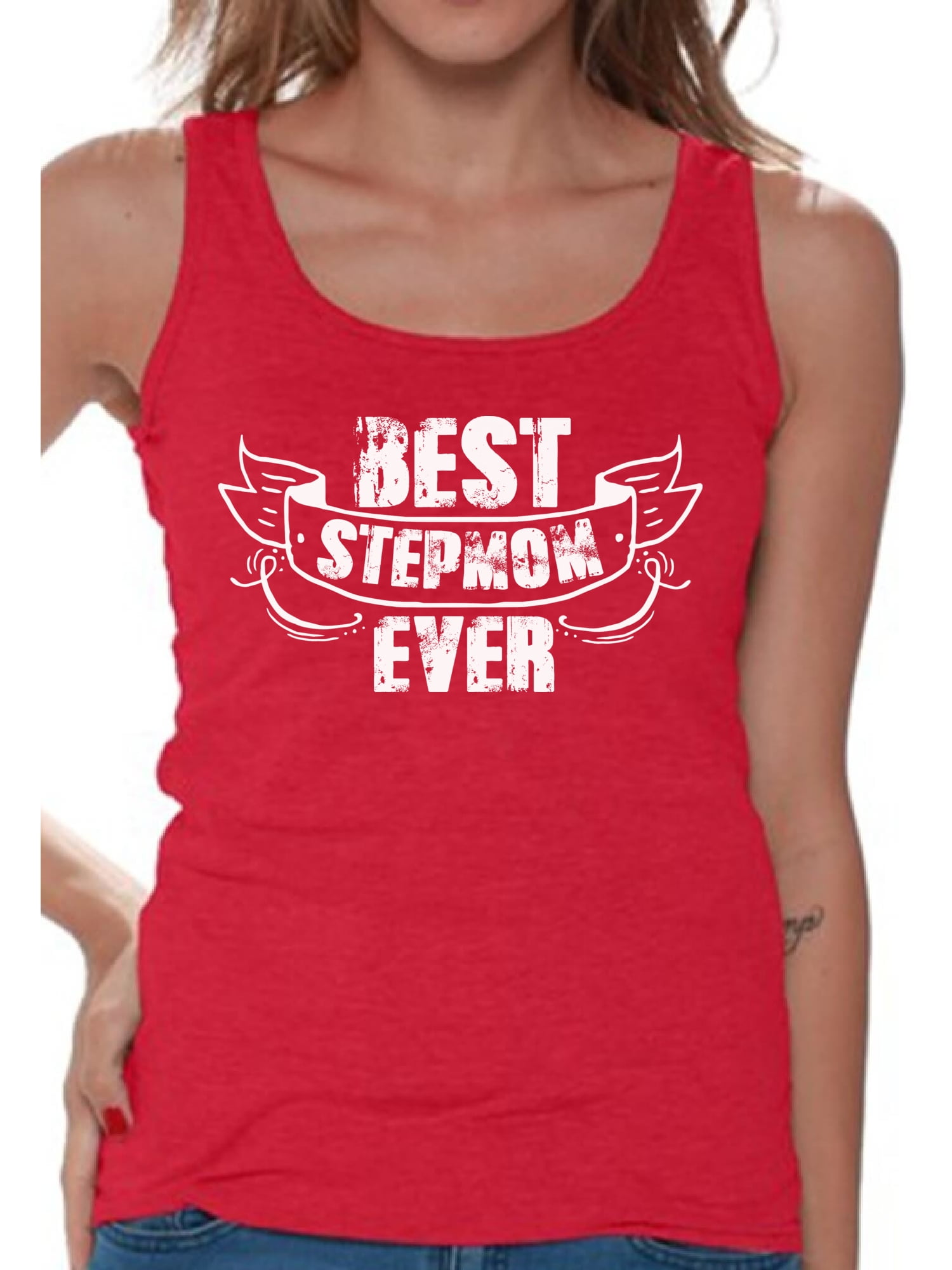 Awkward Styles Best Stepmom Ever Tank Top for Women Cute Step Mom Tops ...