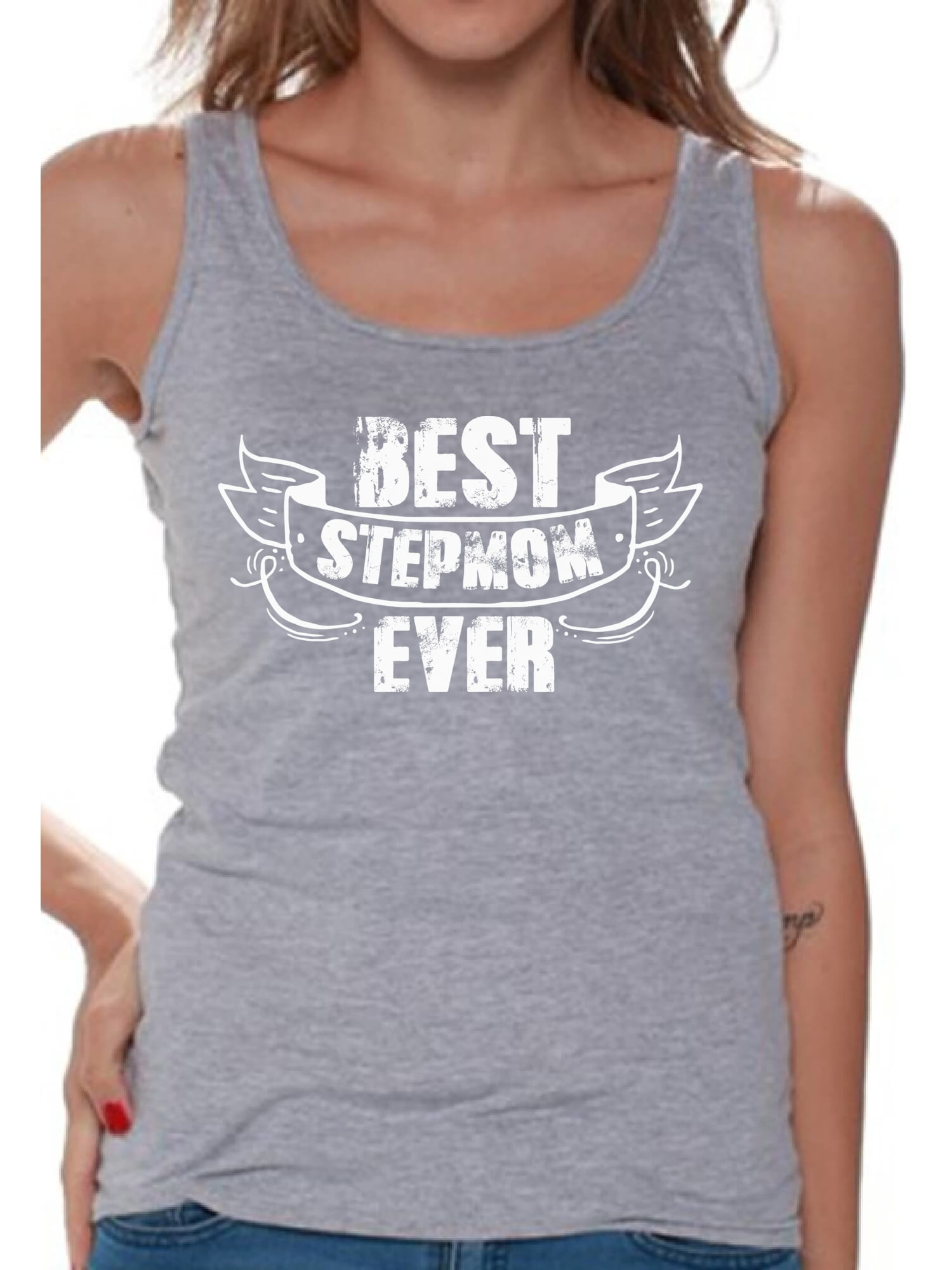 Awkward Styles Best Stepmom Ever Tank Top for Women Cute Step Mom Tops ...