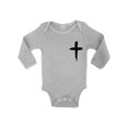 Awkward Styles Black Cross Baby Bodysuit Jesus Long Sleeve Tops for ...