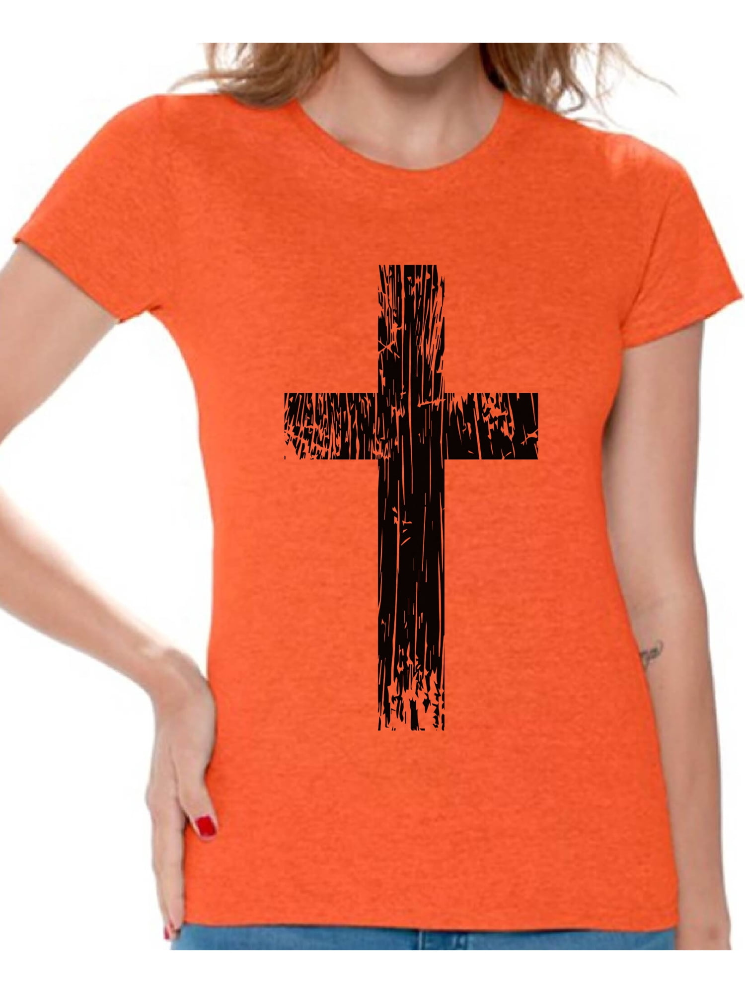 Awkward Styles Black Cross Shirt for Ladies Christian Cross Clothes for ...