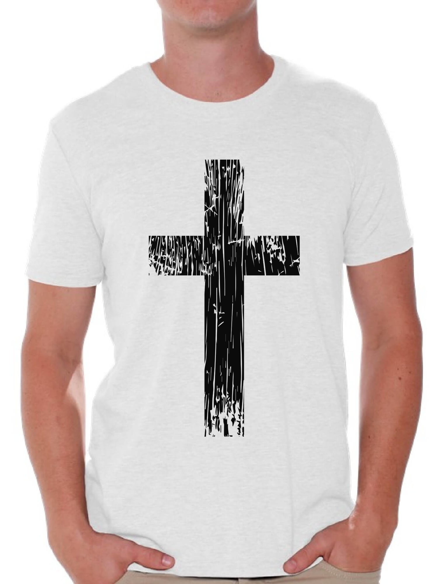 Awkward Styles Black Cross T Shirt for Him Christian Mens Shirts ...
