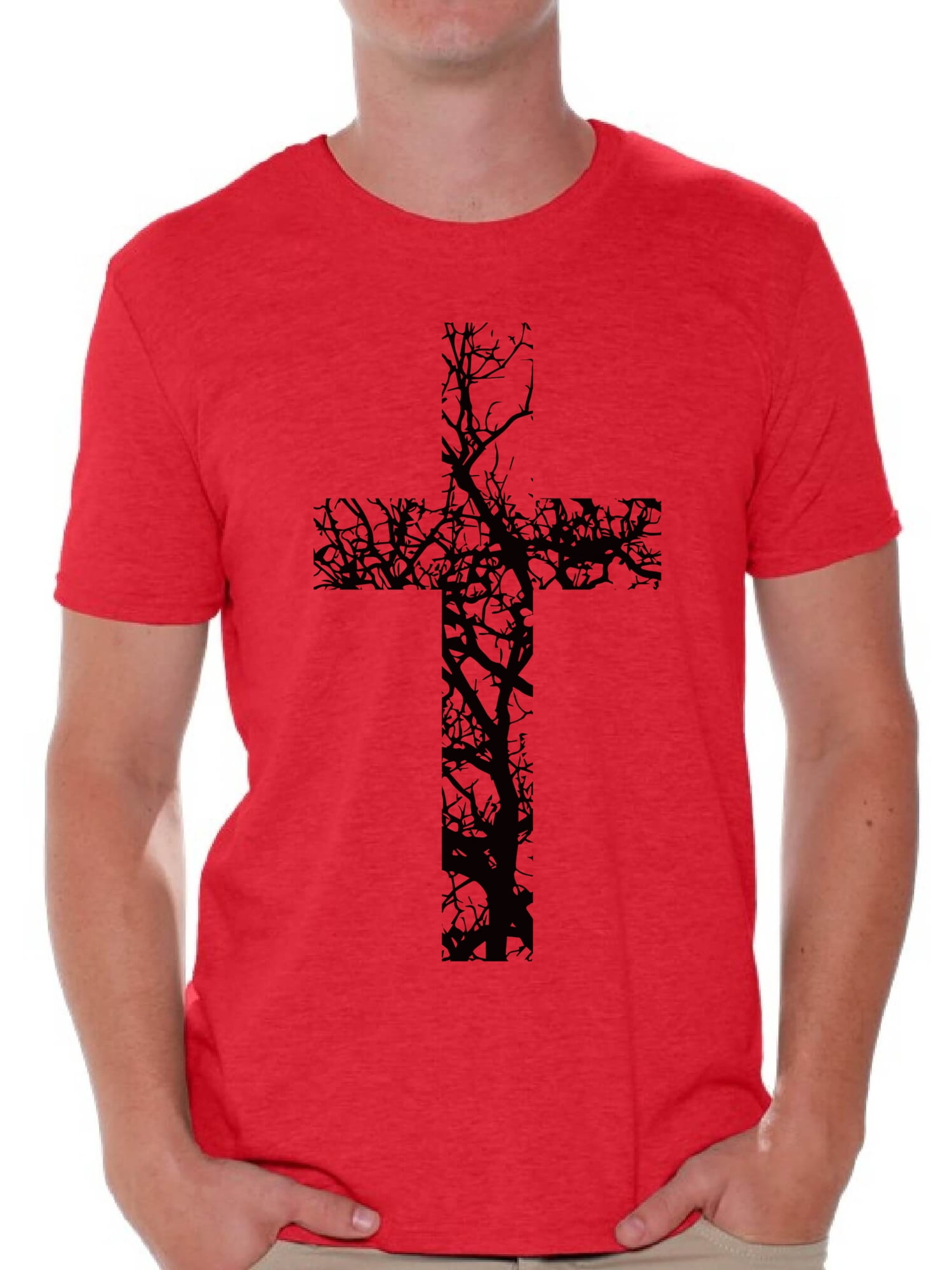 Awkward Styles Black Cross T Shirt for Men Christian Mens Shirts ...