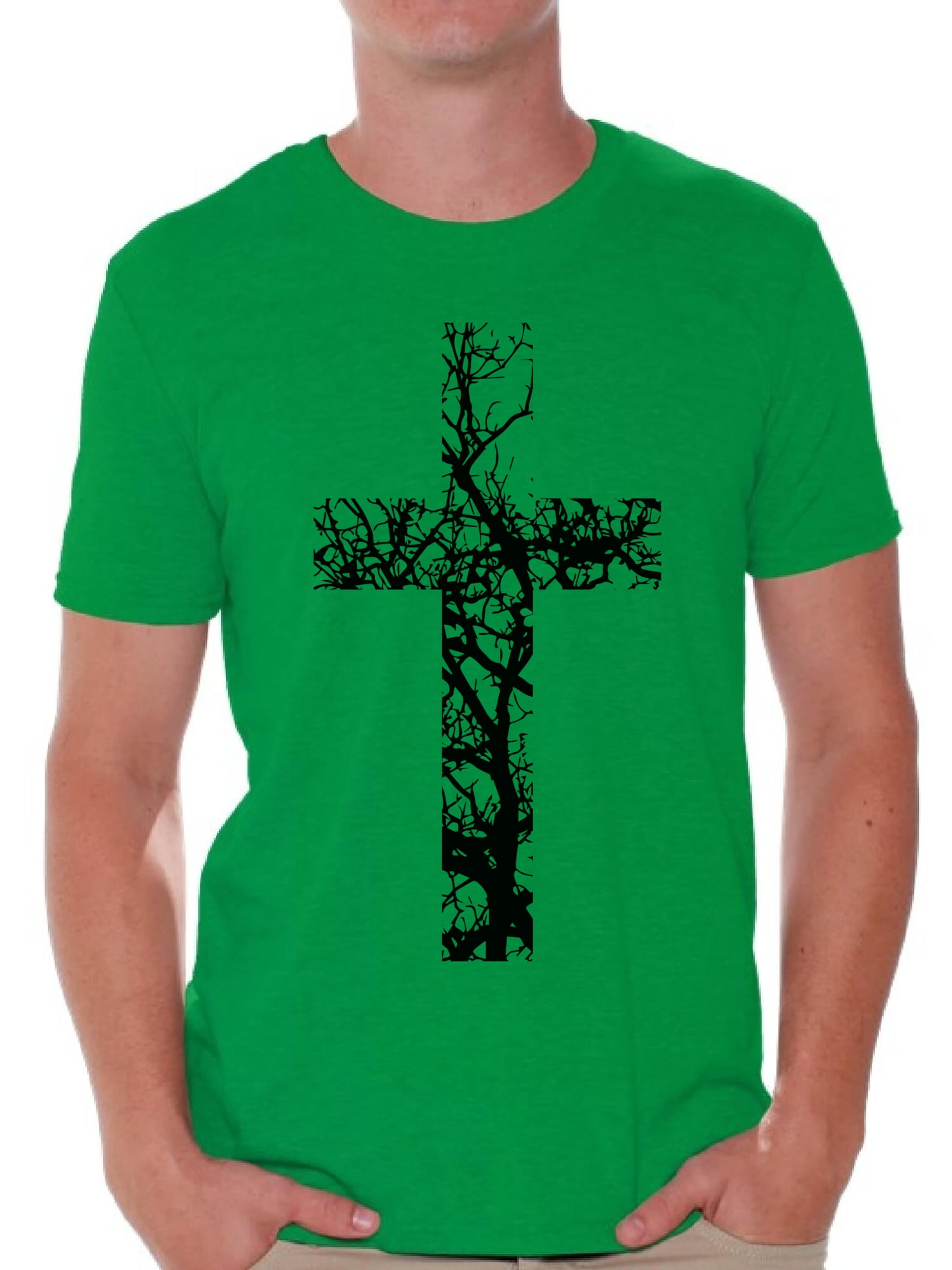 Awkward Styles Black Cross T Shirt for Men Christian Mens Shirts ...