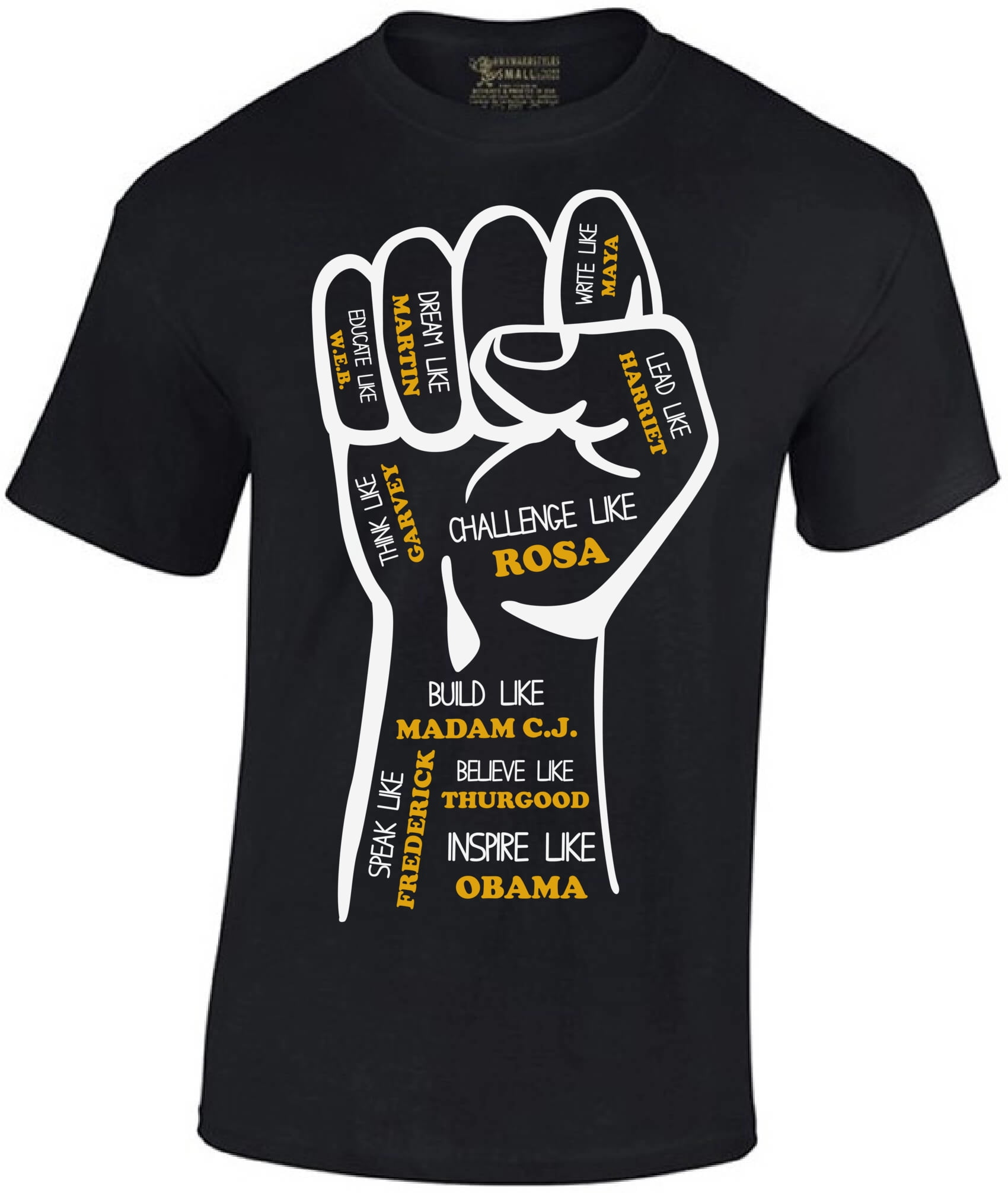 Awkward Styles Men's USA Printed 100% Cotton T-shirt - Inspiring Black ...
