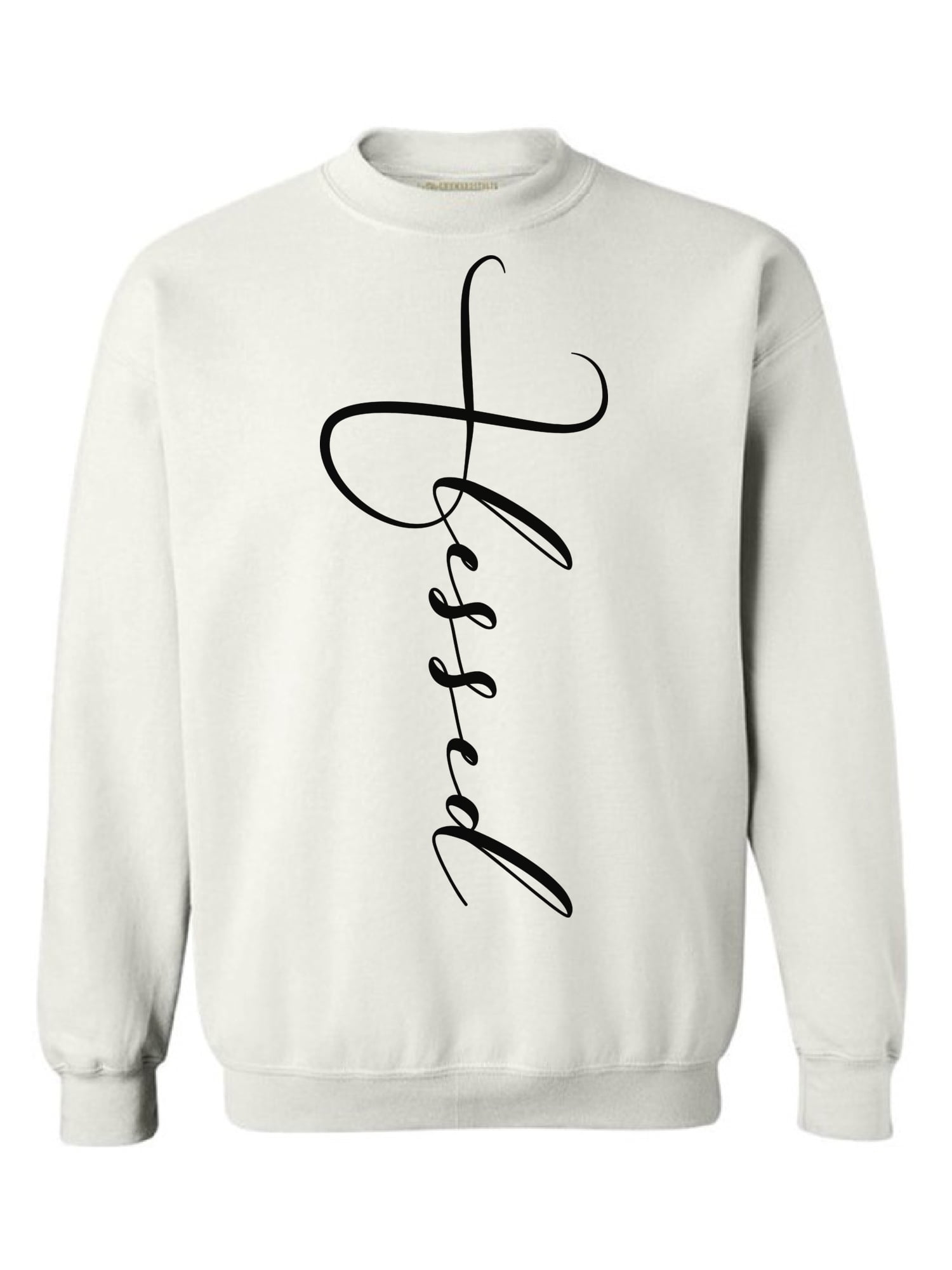 Awkward Styles Blessed Clothes Collection Black Crewneck for Women ...