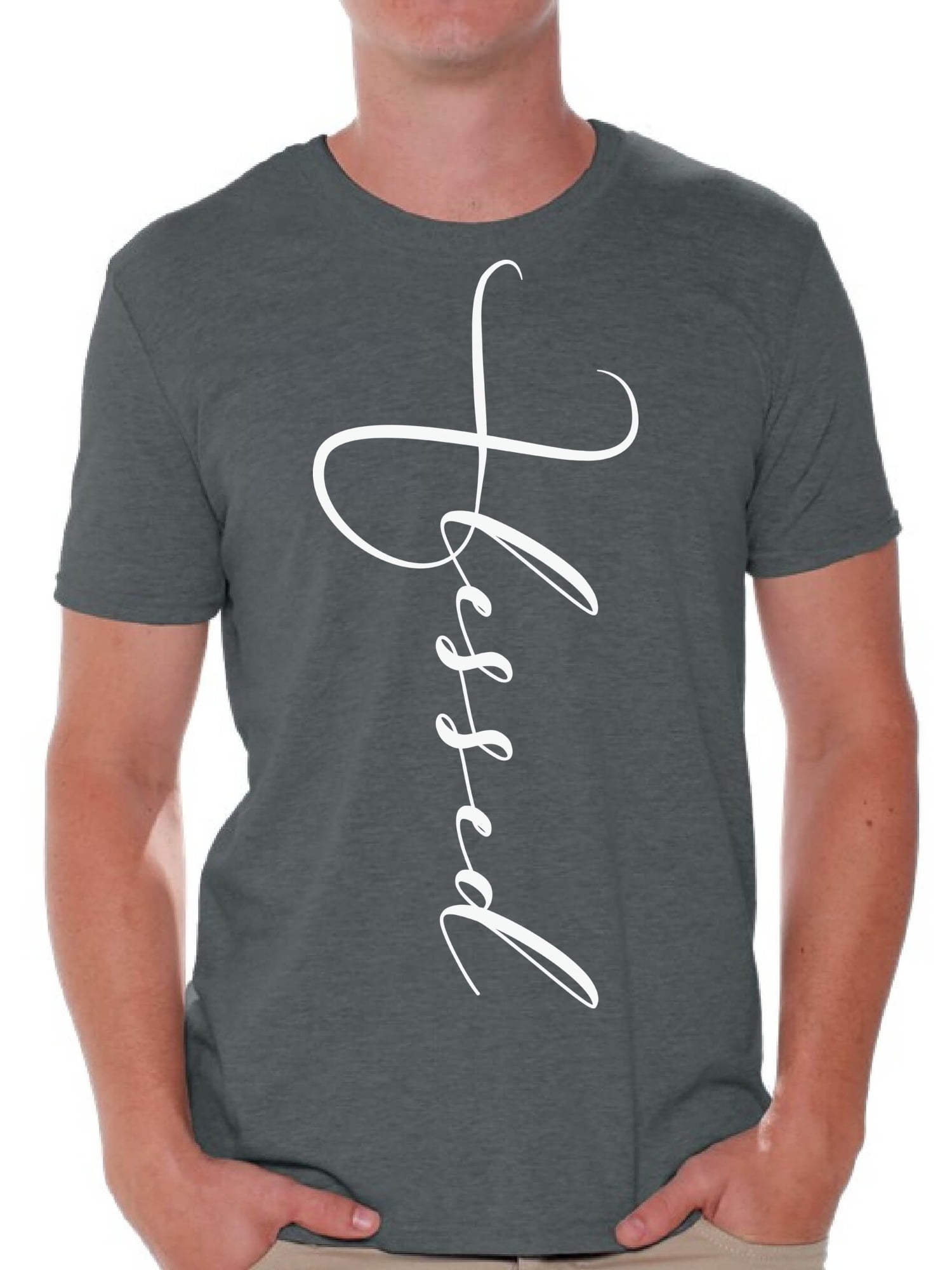 Awkward Styles Blessed T Shirt for Men Christian Mens Shirts Christian ...