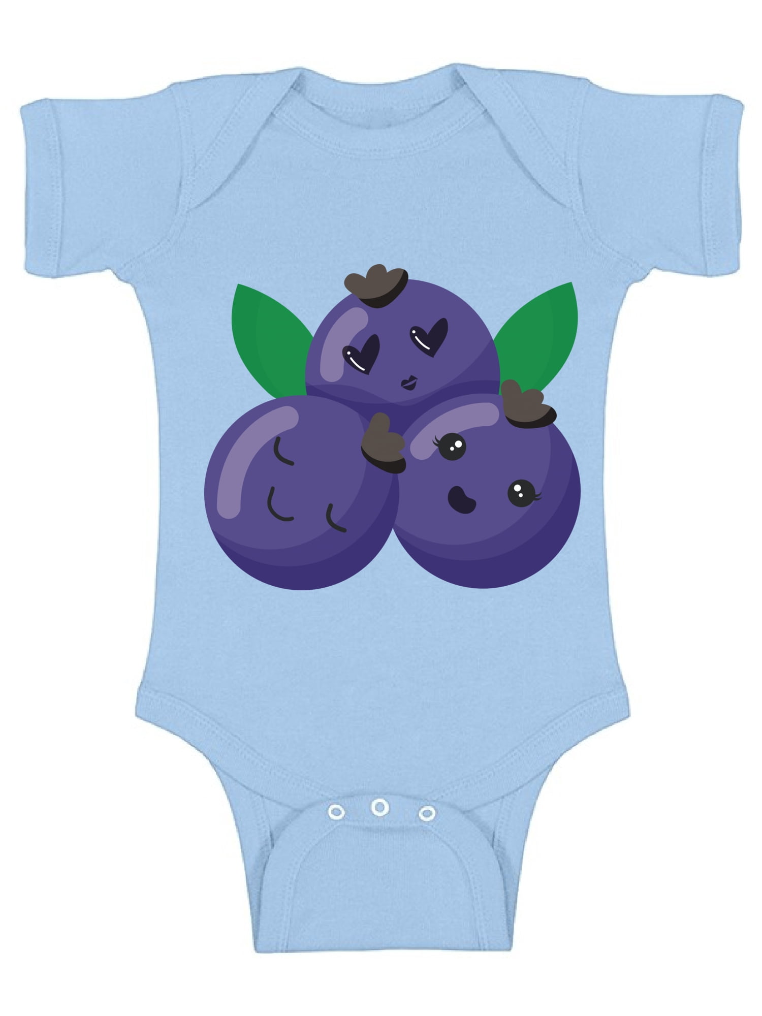 Awkward Styles Blueberry Baby Bodysuit Short Sleeve for Girls Blueberry ...