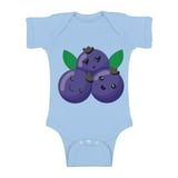 Awkward Styles Blueberry Baby Bodysuit Short Sleeve for Girls Blueberry ...