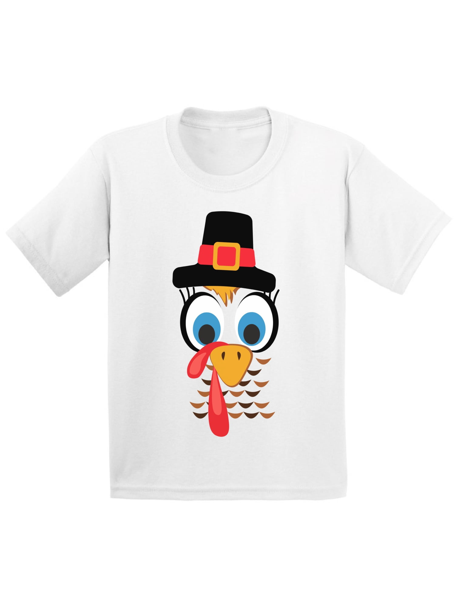 Awkward Styles Boys Turkey Shirt Kids Thanksgiving Turkey Face T-shirt ...