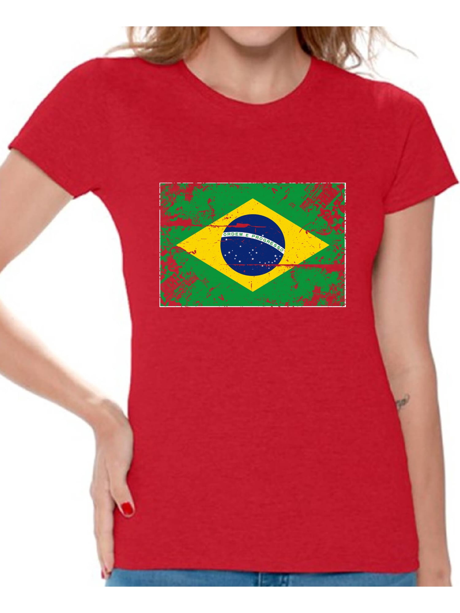 Awkward Styles Brazil Flag Shirt for Women Brazilian Soccer 2018 Tshirt ...