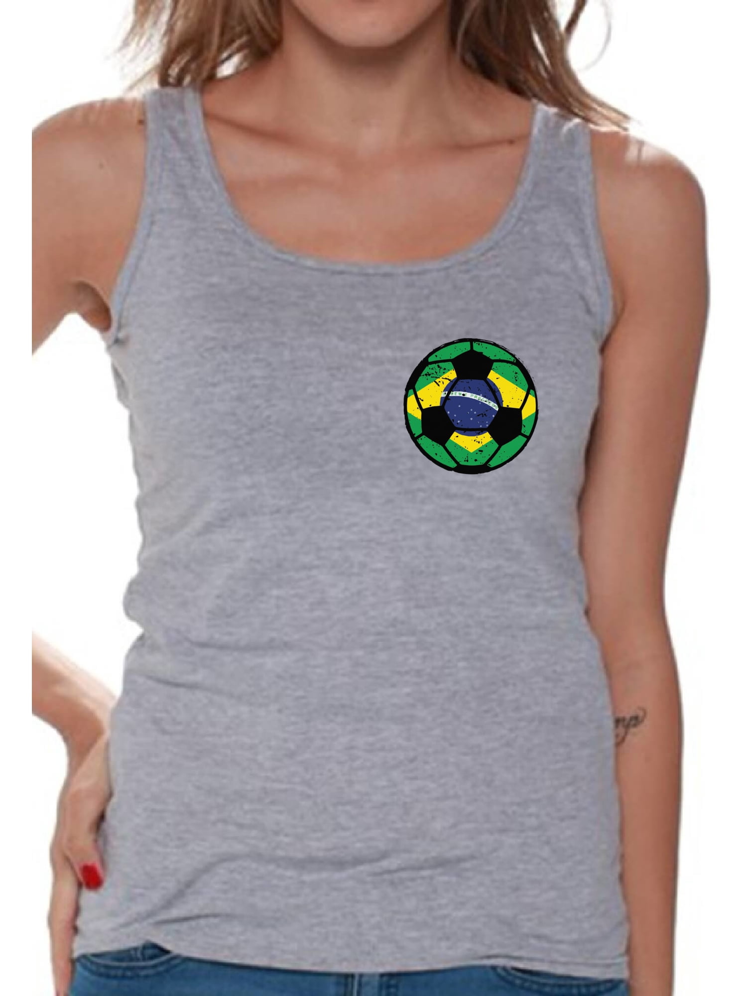 Awkward Styles Brazil Tank Top for Women Brazilian Soccer Tank ...