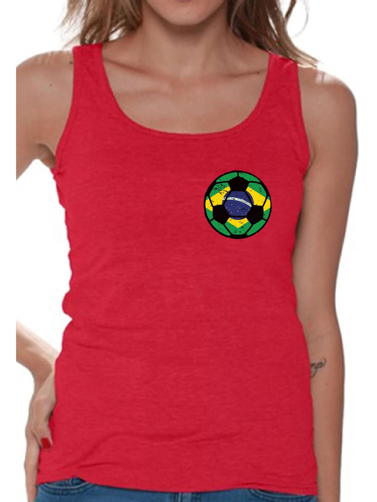 Awkward Styles Brazil Tank Top for Women Brazilian Soccer Tank ...