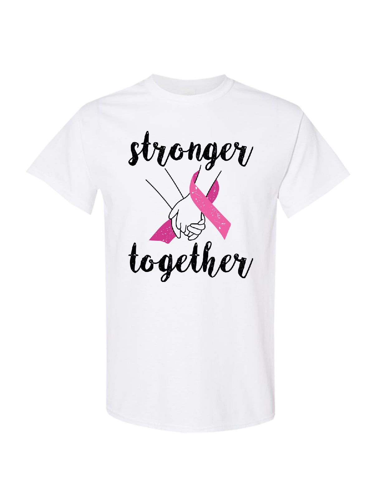 Awkward Styles Breast Cancer Awareness Mens Shirt Stronger Together ...