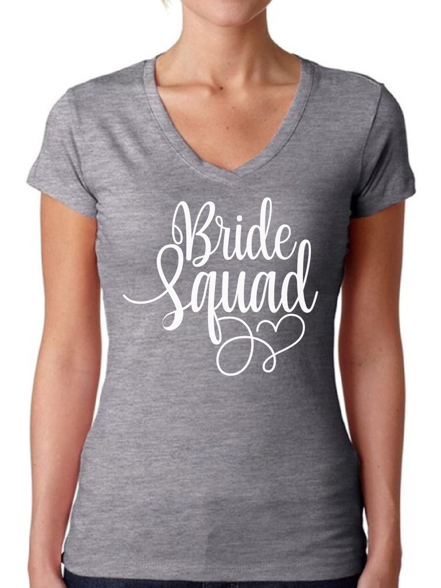 Awkward Styles Bride Squad V-Neck Shirt Bridesmaid V-Neck Shirt ...