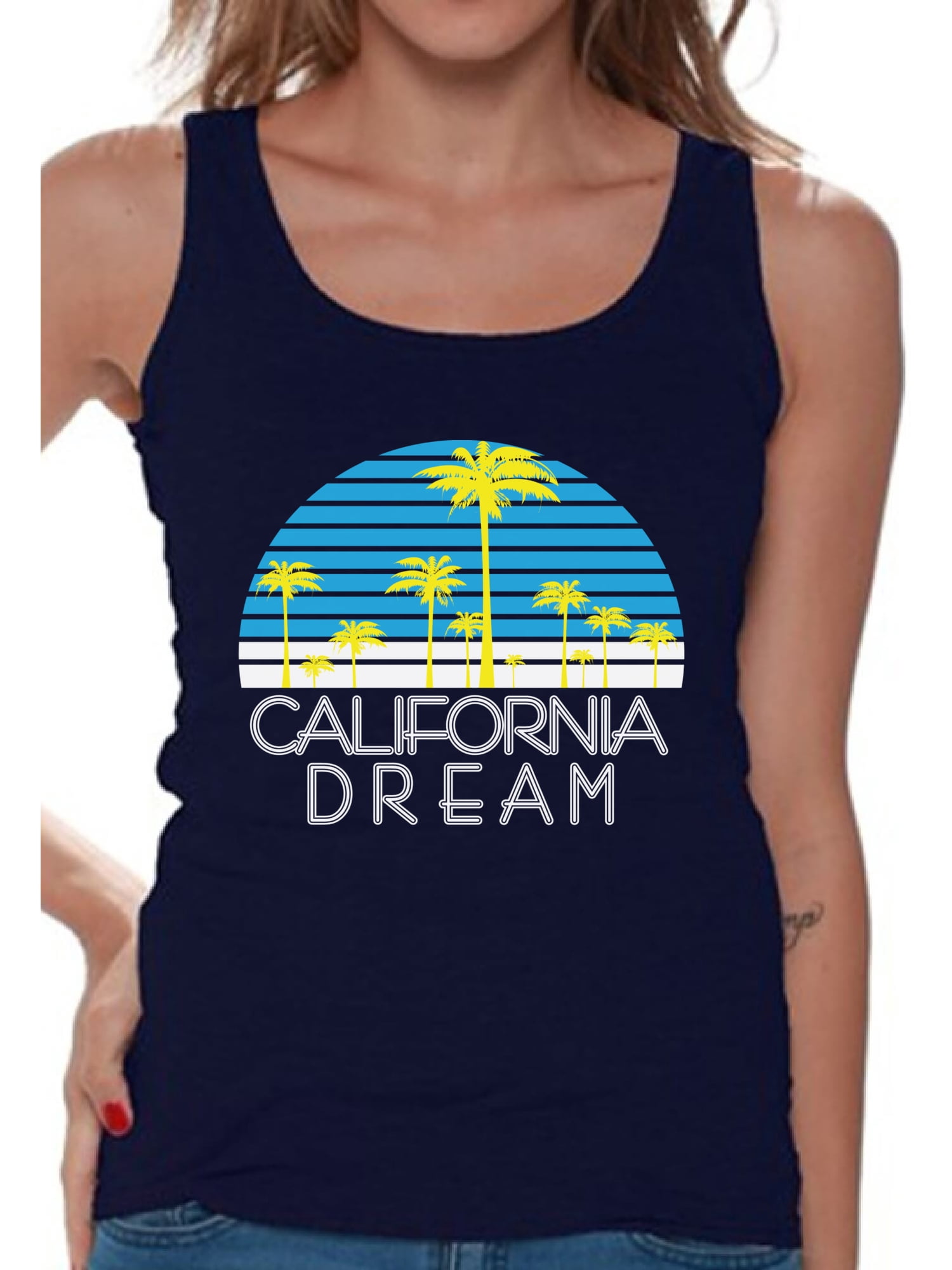 Awkward Styles California Dream Tank Top for Women California Tank Tops ...