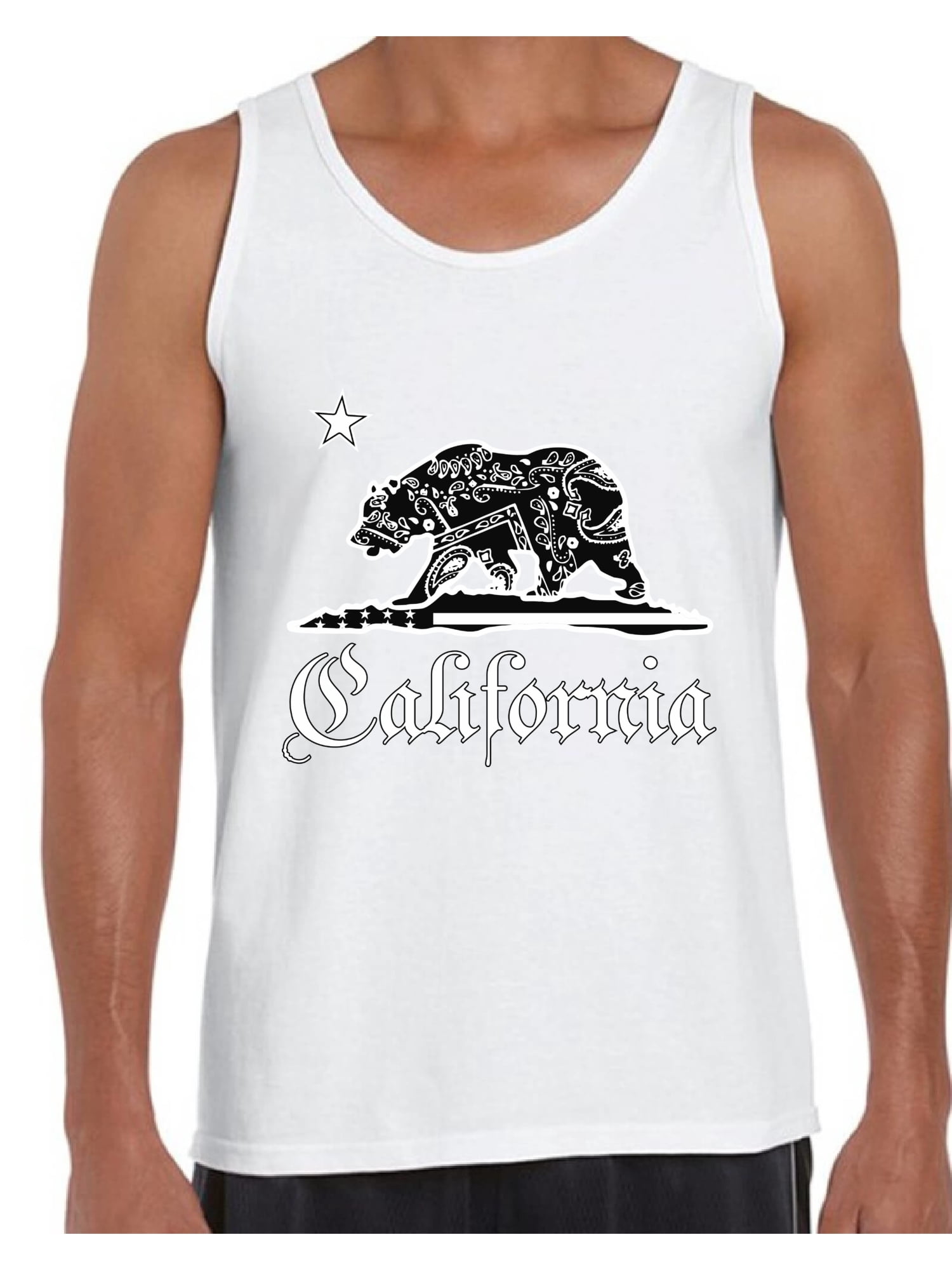 Awkward Styles California Republic Bandana Tank Top for Men California ...