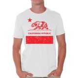 Awkward Styles California Republic Men Shirt I Love California Retro ...