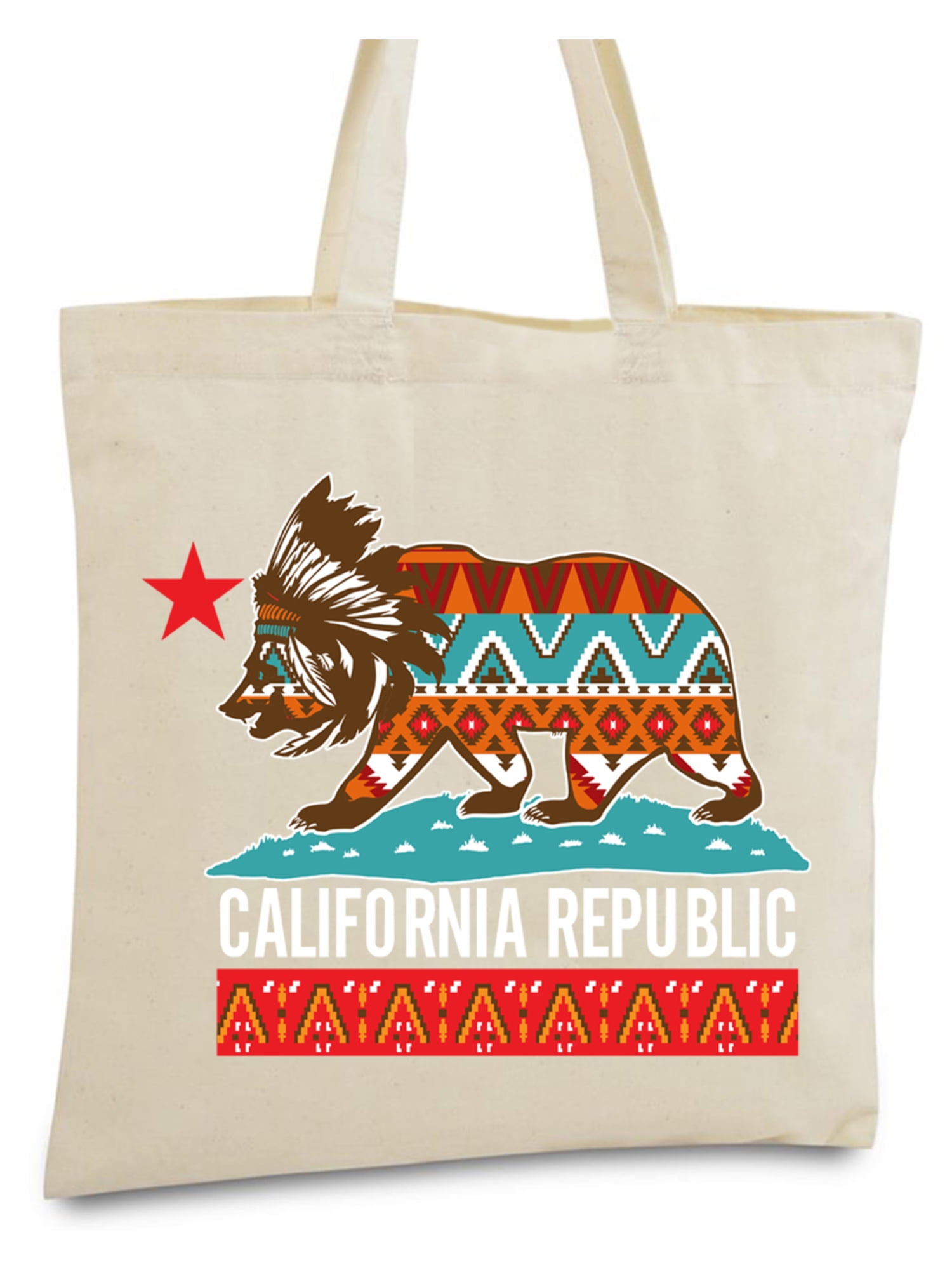 Awkward Styles California Republic Tribal Print Tote Bag California ...