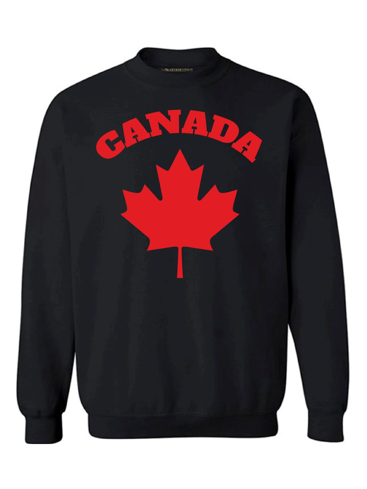 Awkward Styles Canada Sweatshirt Canadian Flag Crewneck Canada Leaf ...
