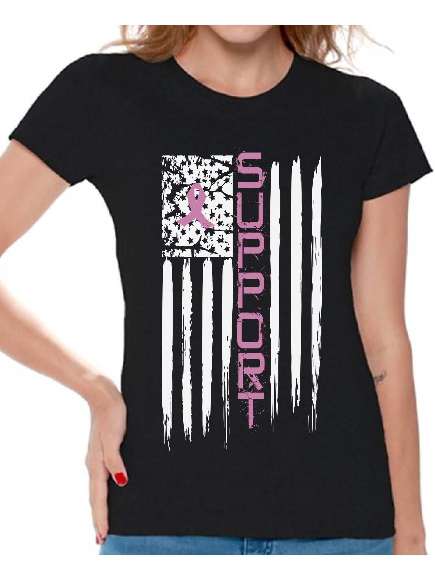 Awkward Styles Cancer Shirts I Wear Pink For Someone Special T-Shirt ...