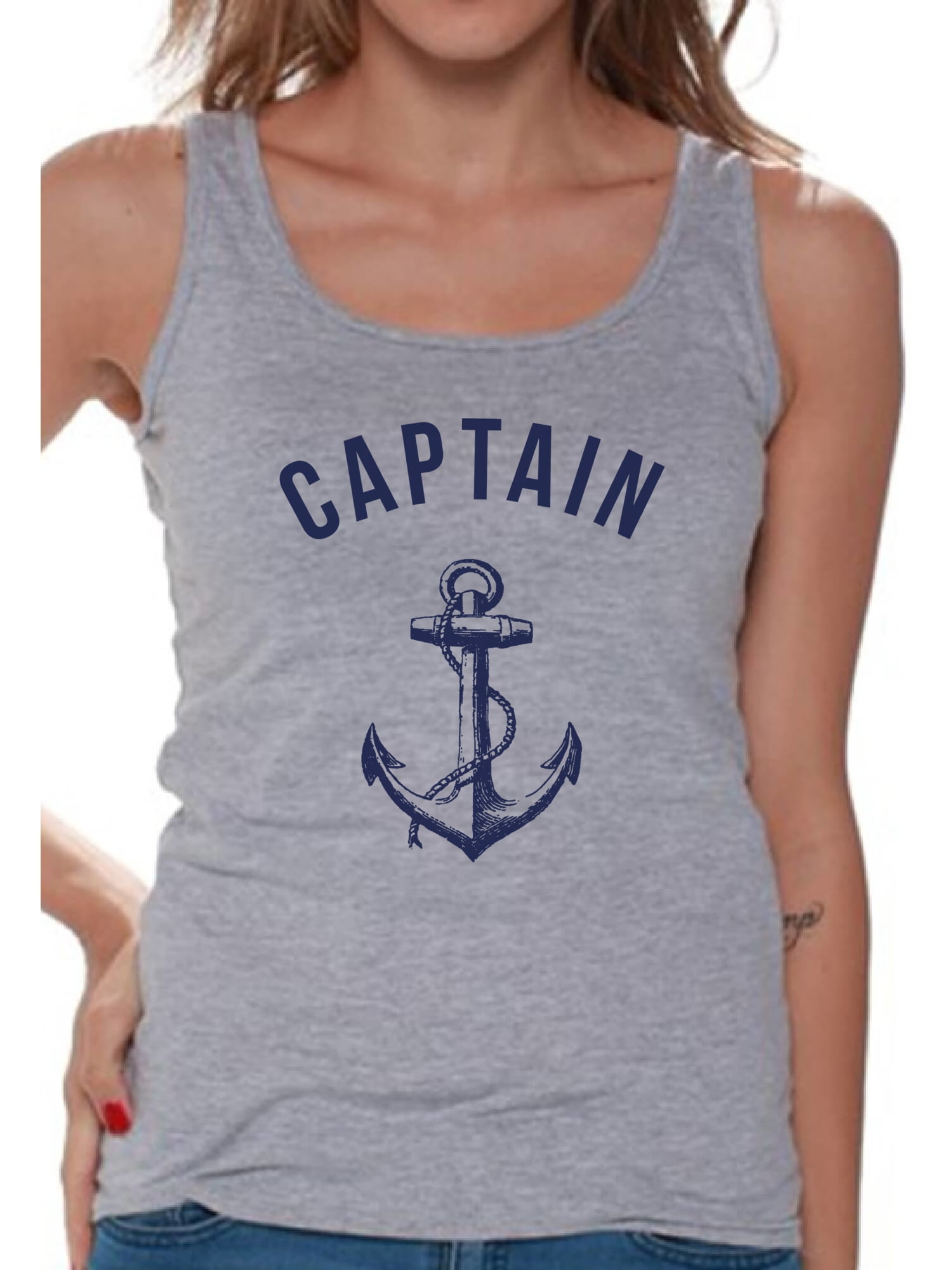 Awkward Styles Captain Clothes for Mom Captain Tank Top for Women ...