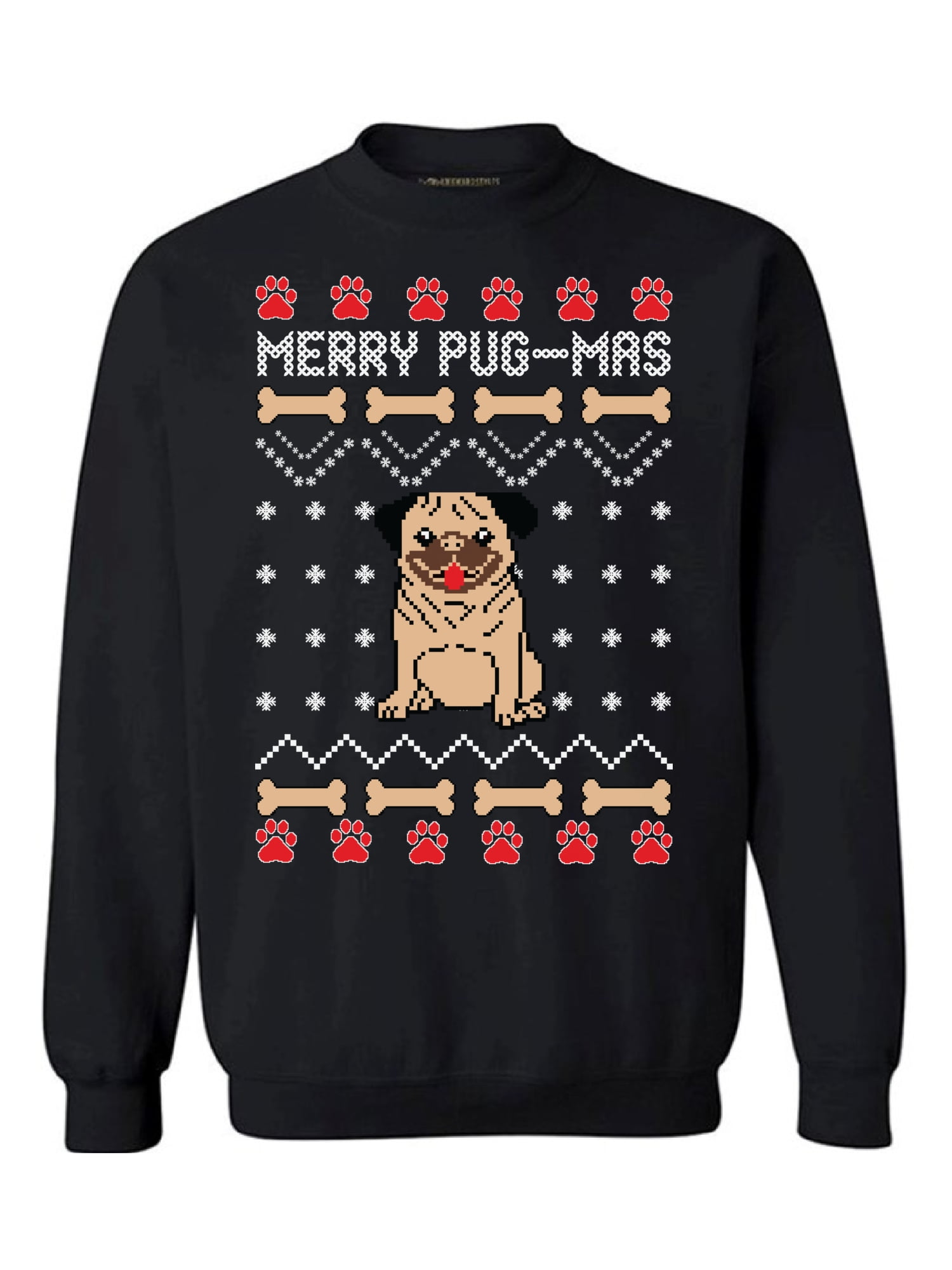 Awkward Styles Christmas Sweater Sweater Christmas Sweater Merry Pugmas ...