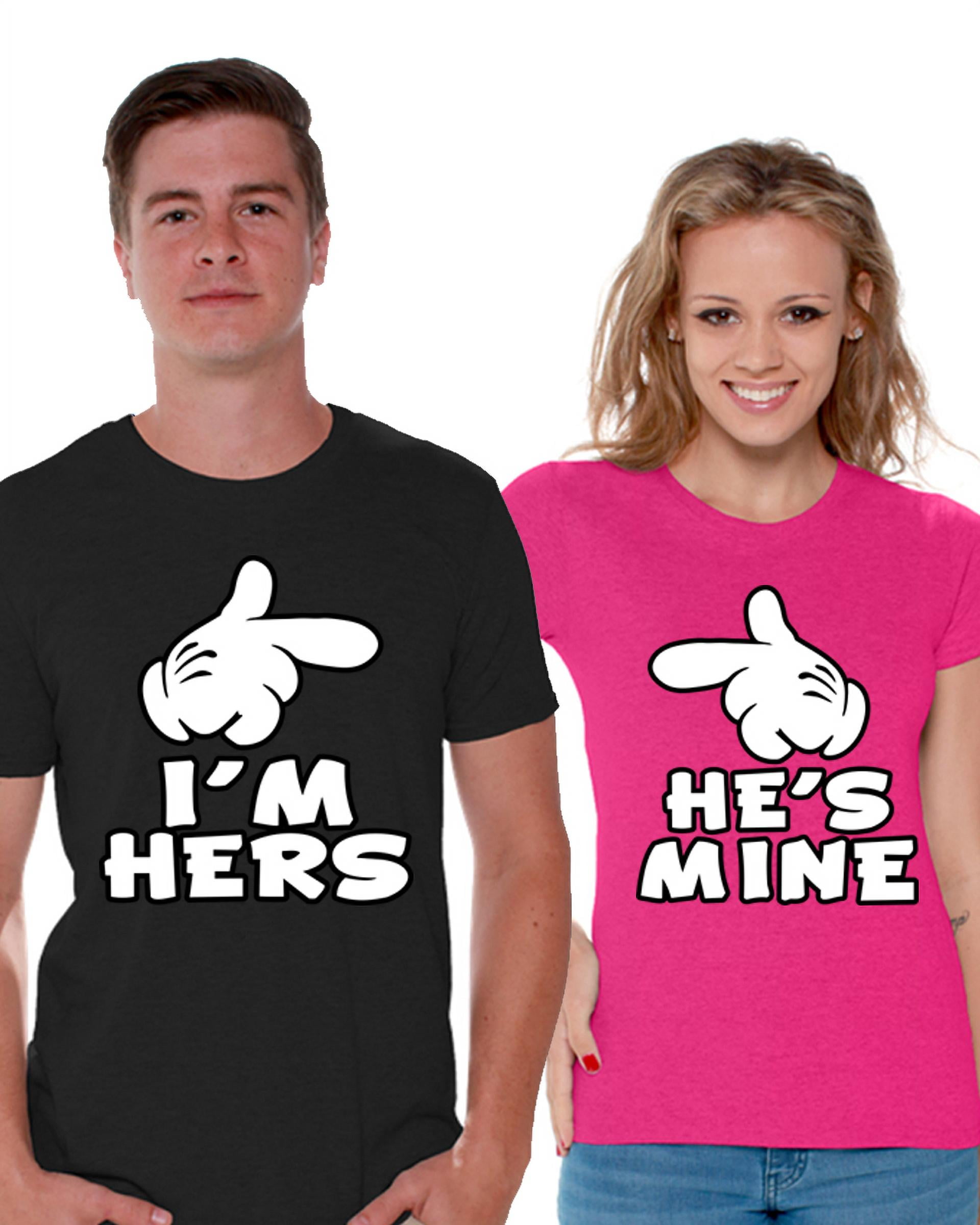 Awkward Styles Couple Matching Shirts I'm Hers He's Mine Shirts ...