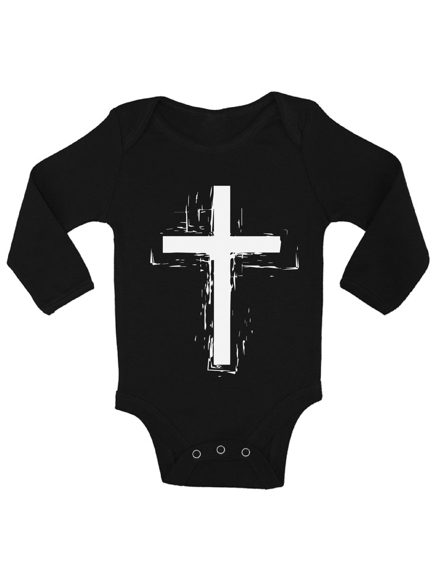 Awkward Styles Cross Baby Bodysuit Jesus Long Sleeve Top for Newborn ...