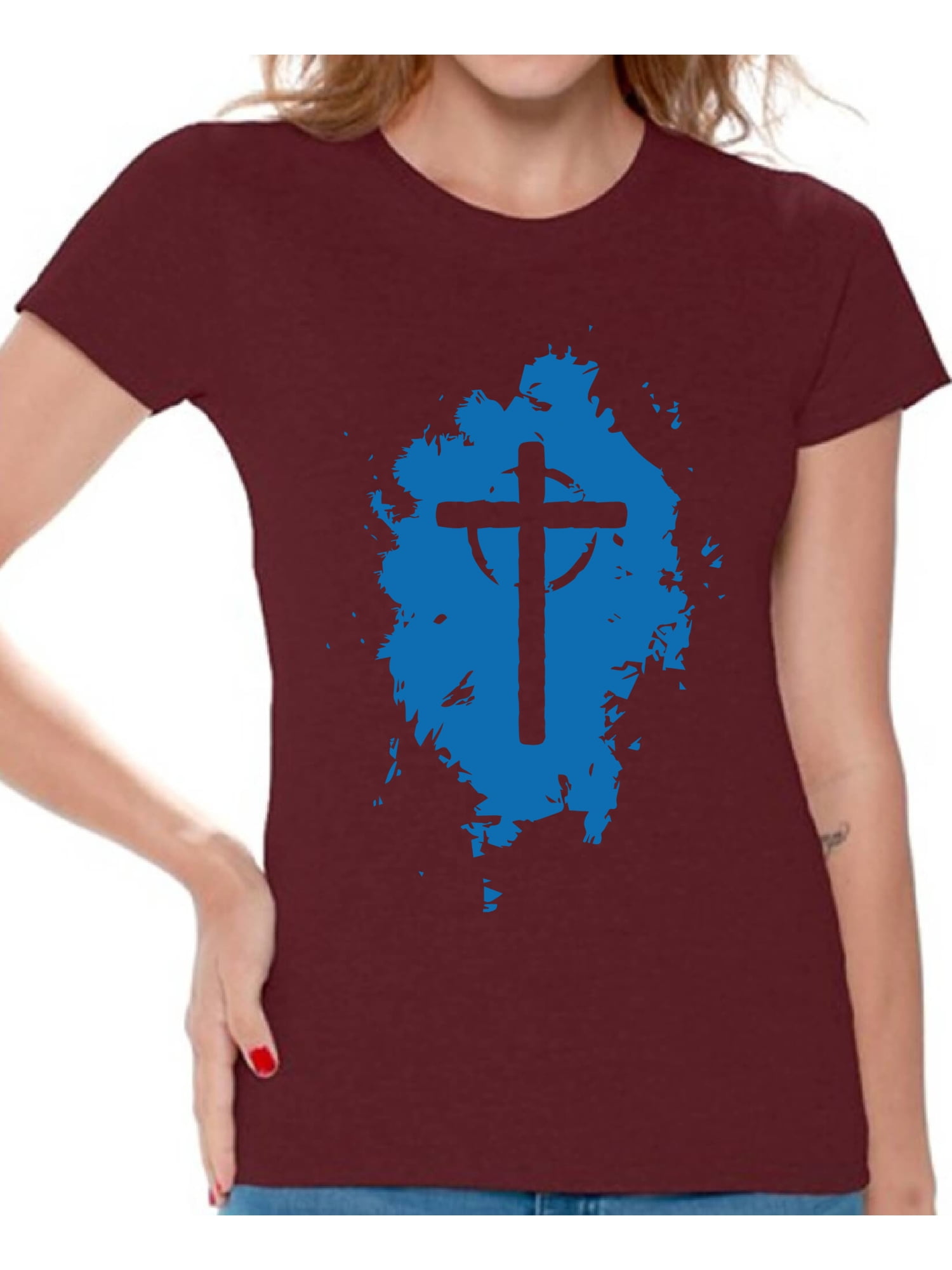 Awkward Styles Cross Shirt for Women Christian Cross Clothes for Ladies ...