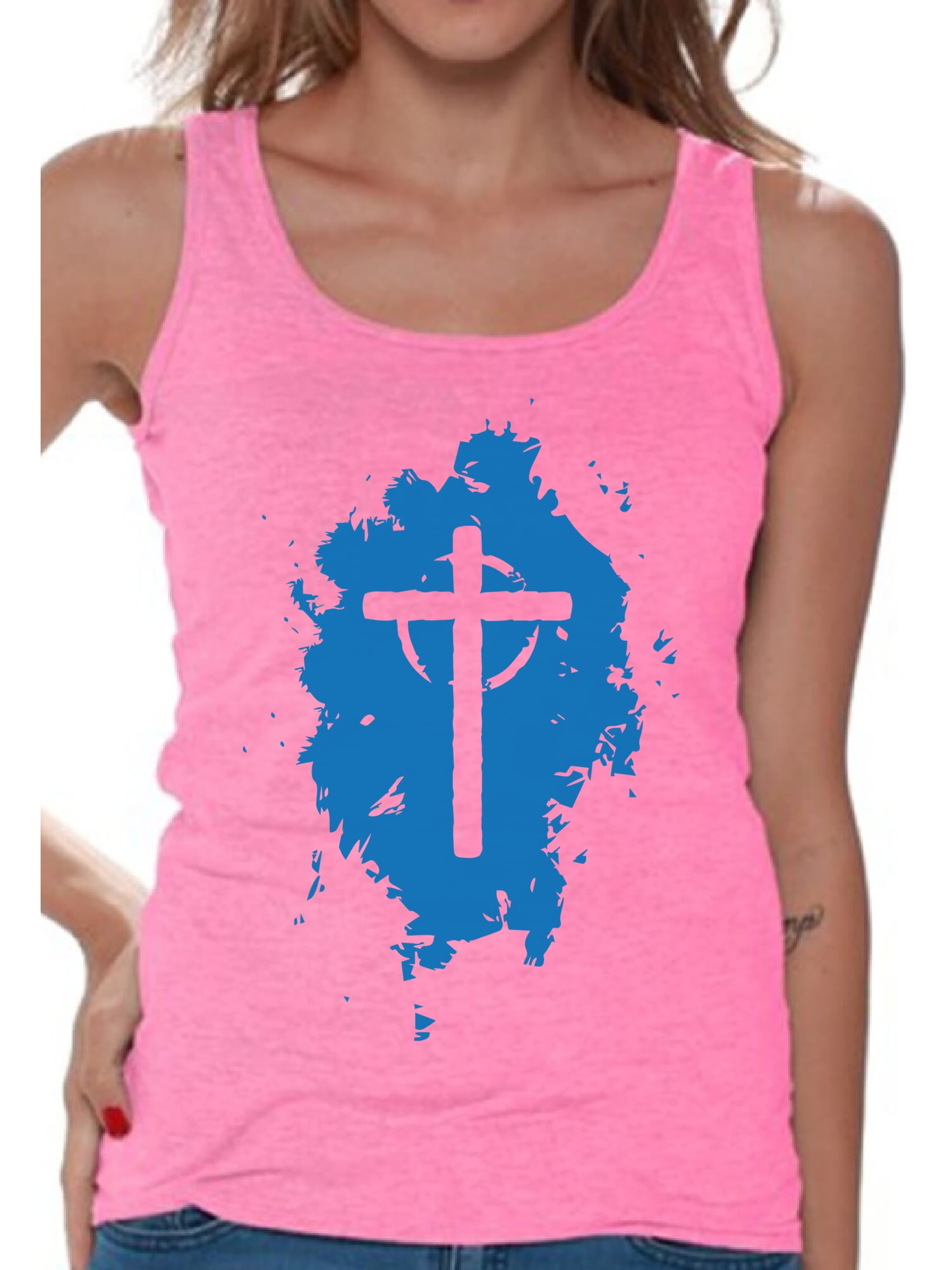 Awkward Styles Cross Tank Tops For Women Christian Cross Clothes For