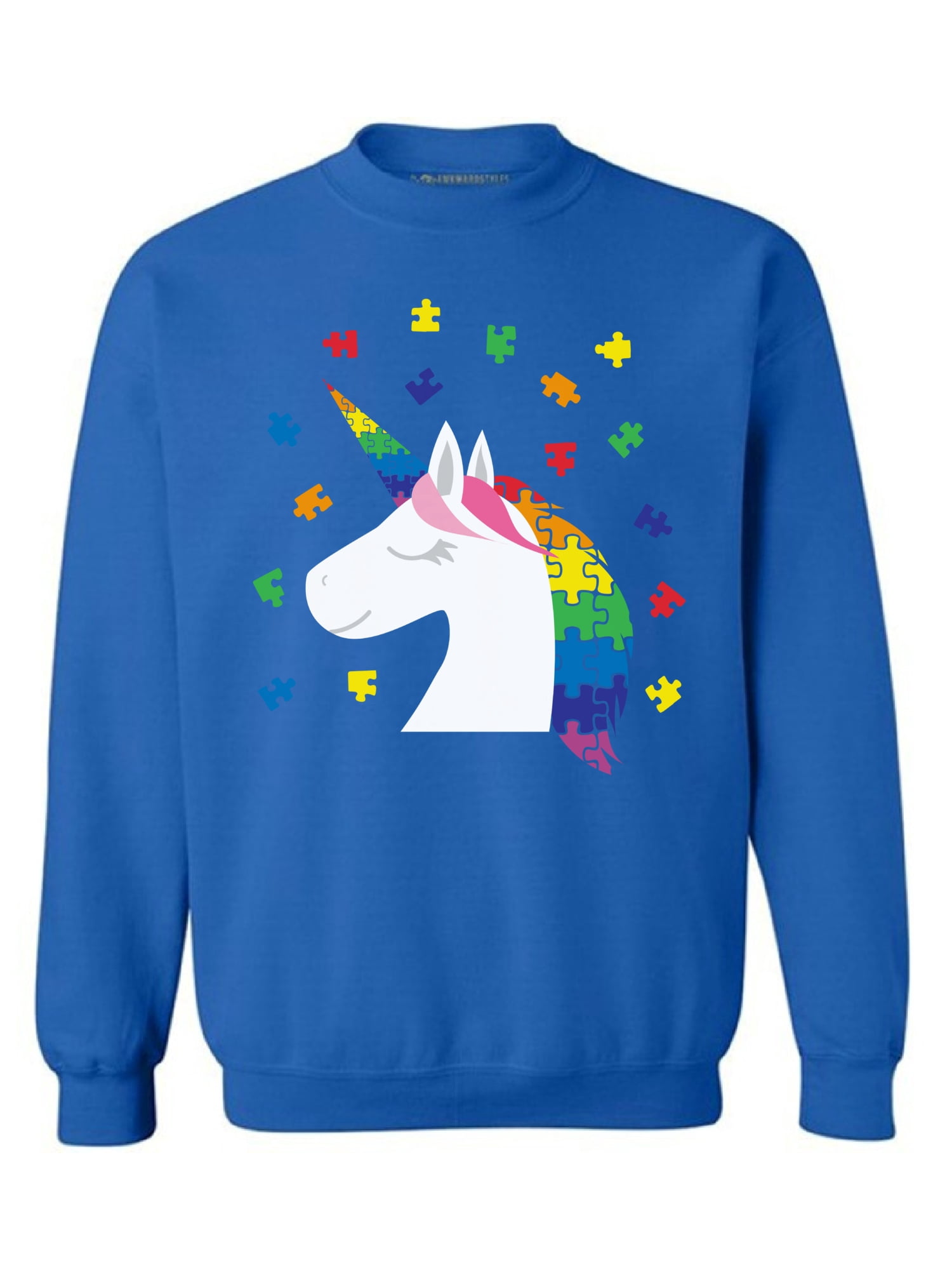 Awkward Styles Cute Unicorn Autism Men Women Sweatshirt Autism ...