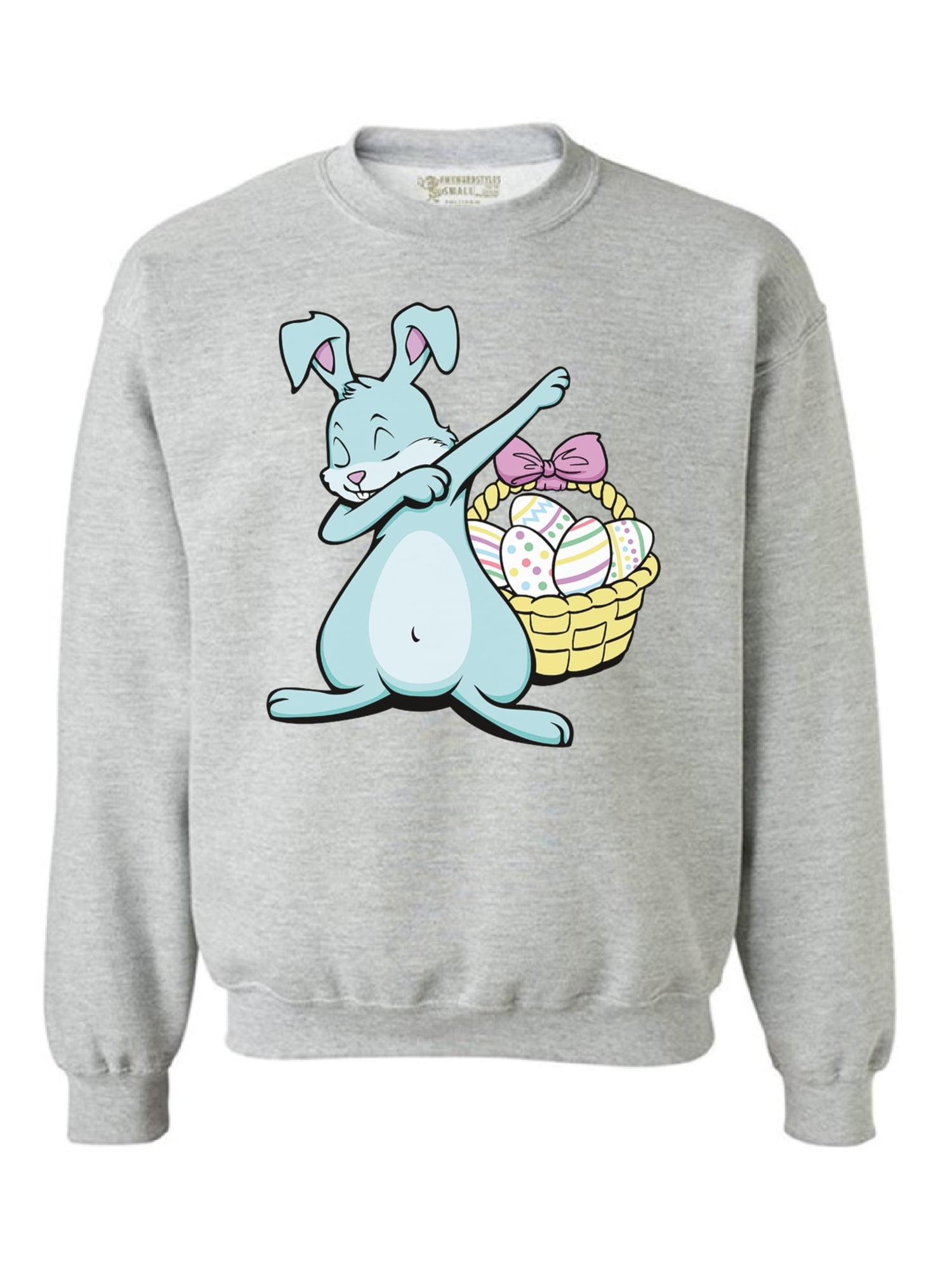 Awkward Styles Dabbing Easter Bunny Sweatshirt for Men and Women Funny ...