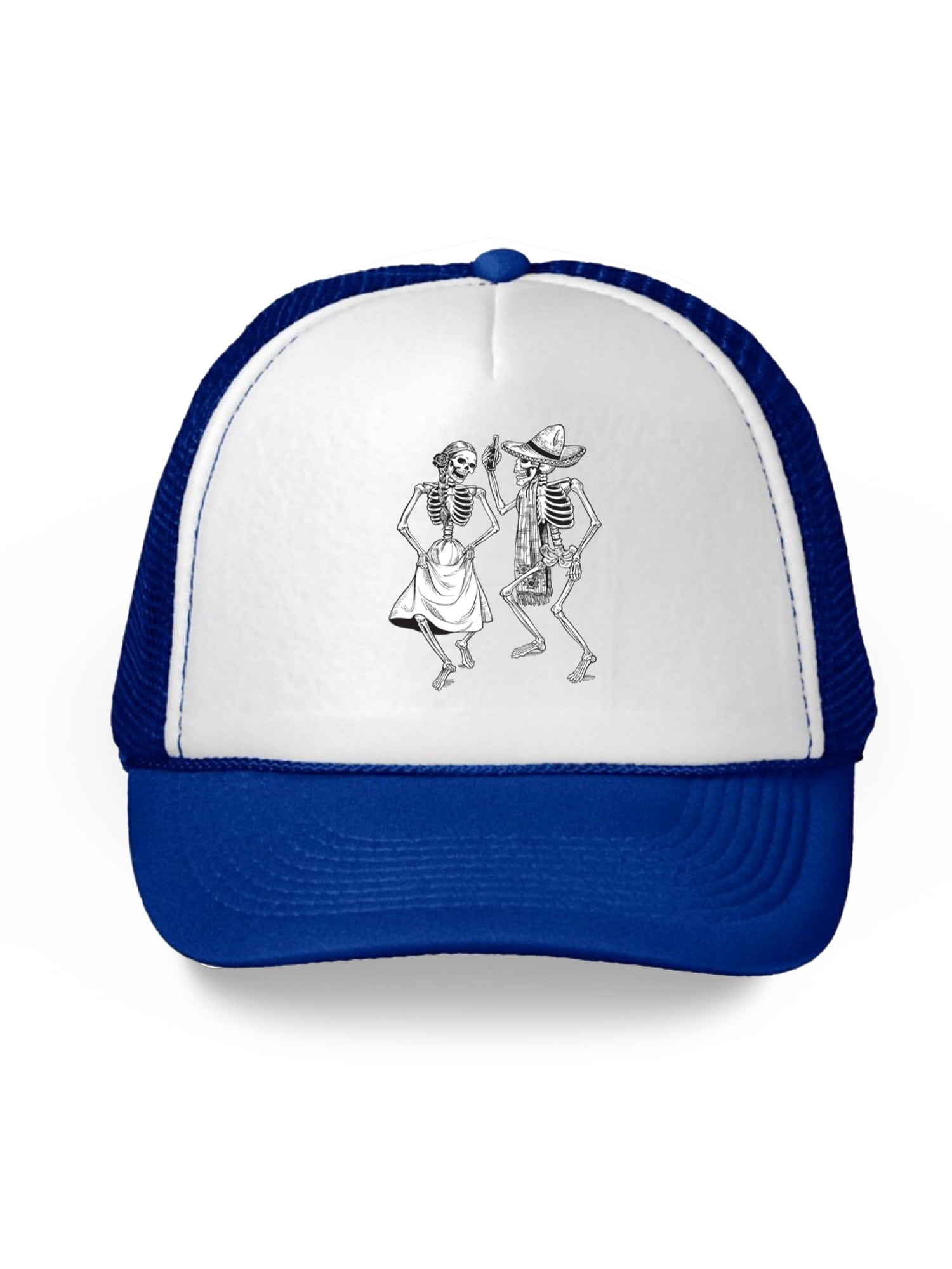 Awkward Styles Dancing Skeleton Trucker Hat Skeleton Skull Caps ...