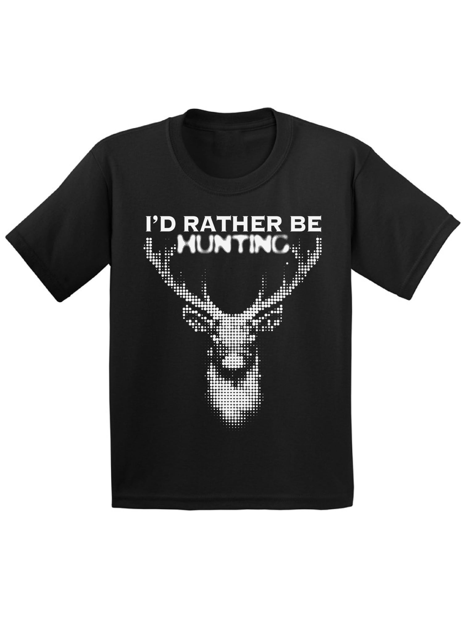 Awkward Styles Deer Hunting T Shirt for Boys I Would Rather be Hunting ...