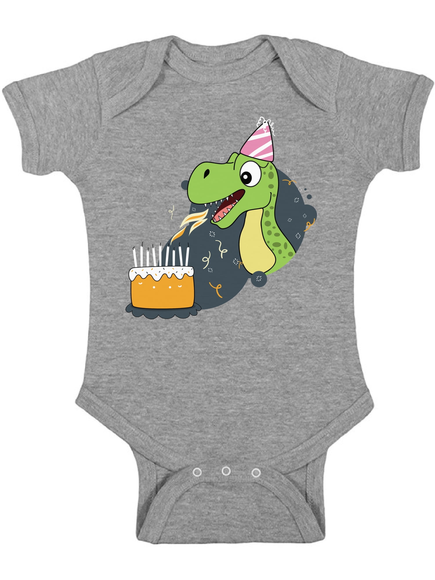 Awkward Styles Dinosaur Birthday Bodysuit Short Sleeve for Newborn Baby ...