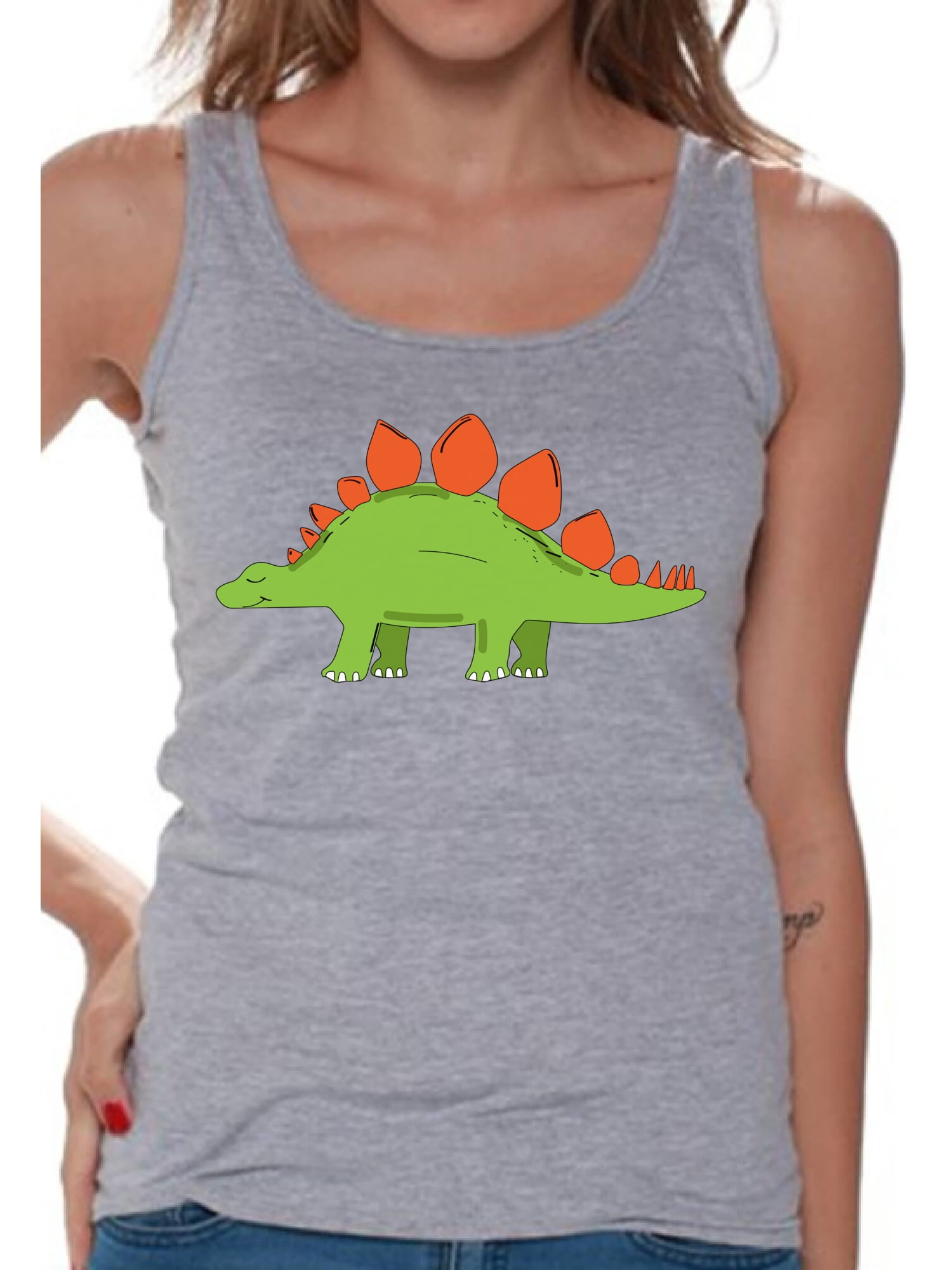 Awkward Styles Dinosaur Tanks Stegosaurus Shirts for Women Stegosaurus ...