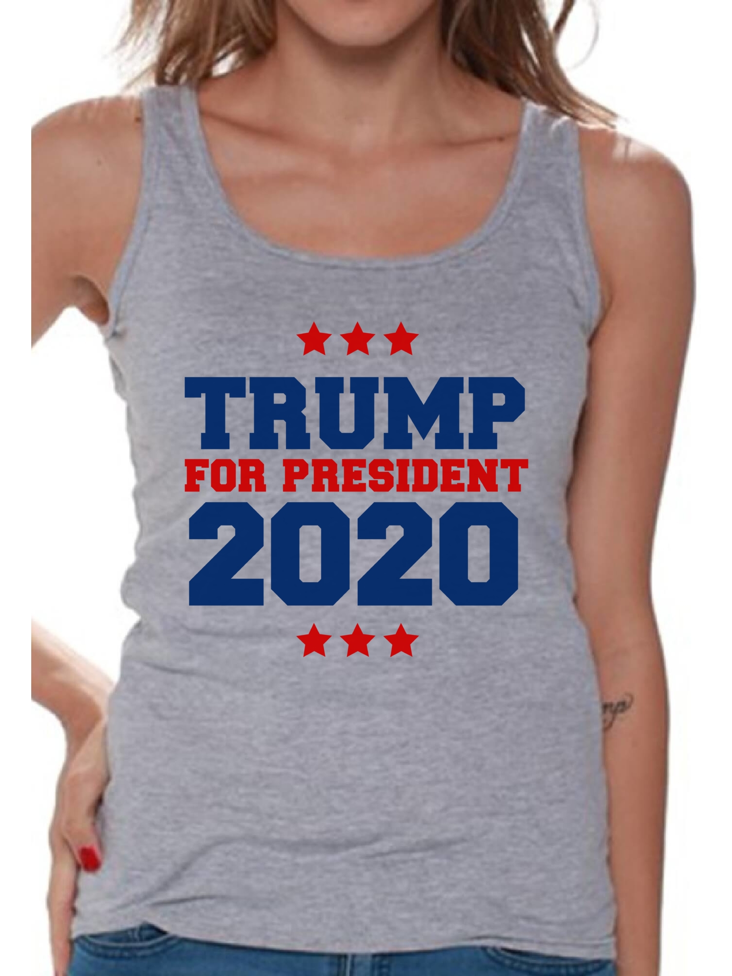 Awkward Styles Donald Trump Republican Tank Top for Ladies Patriotic ...