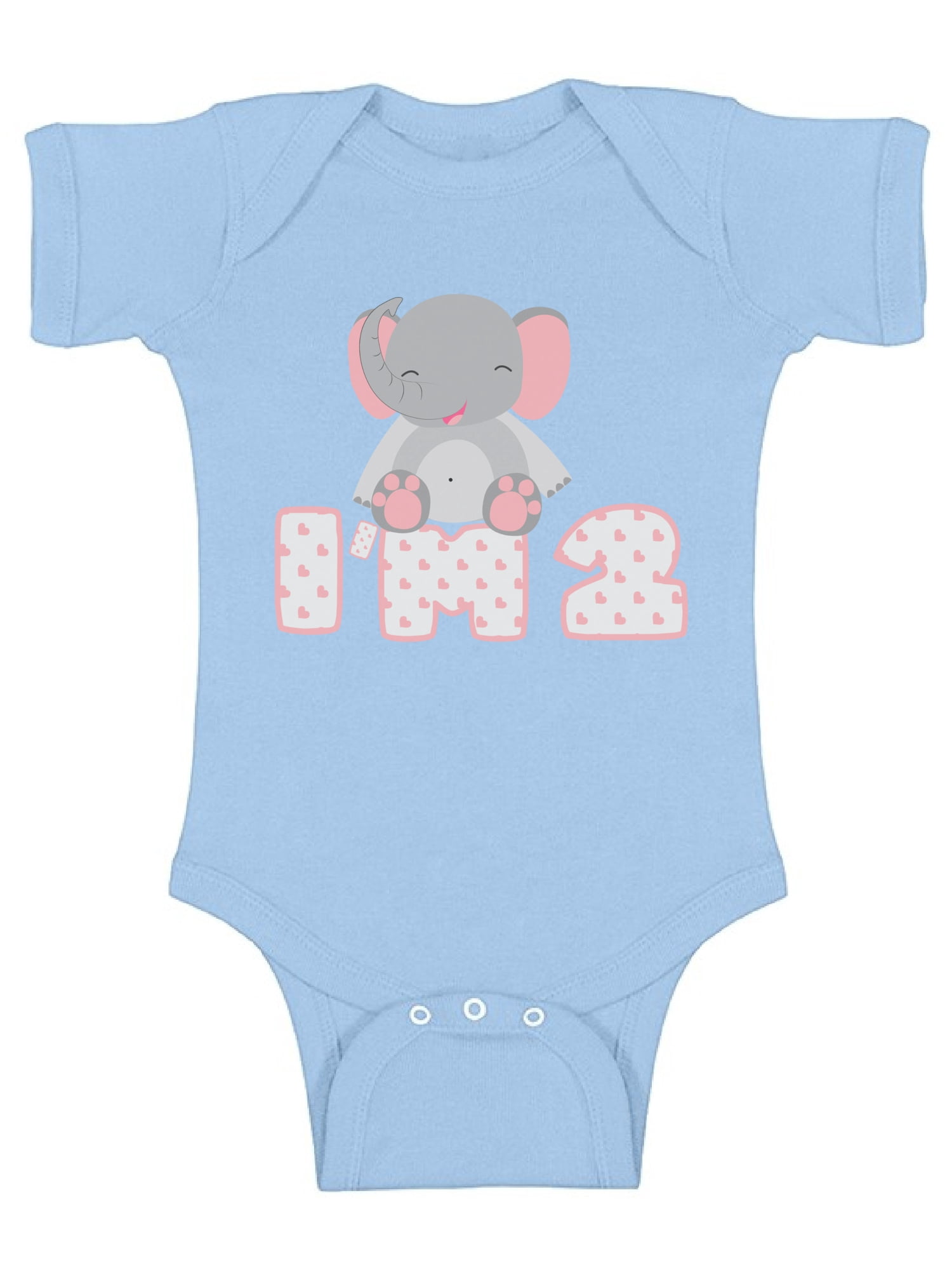 Awkward Styles Elephant Birthday Baby Bodysuit Short Sleeve Elephant ...