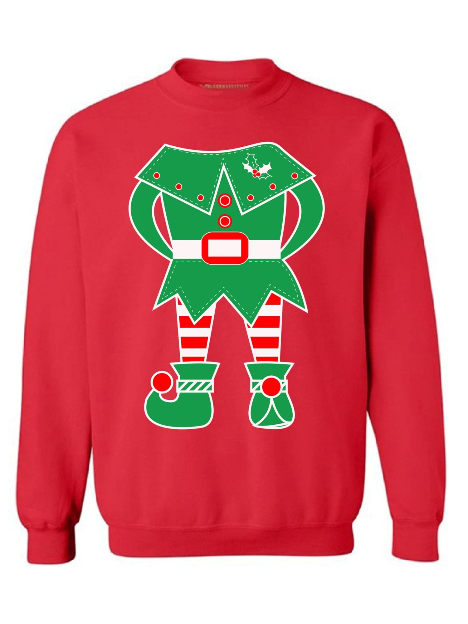Awkward Styles Elf Christmas Sweatshirt Holiday Sweater Elf Suit ...