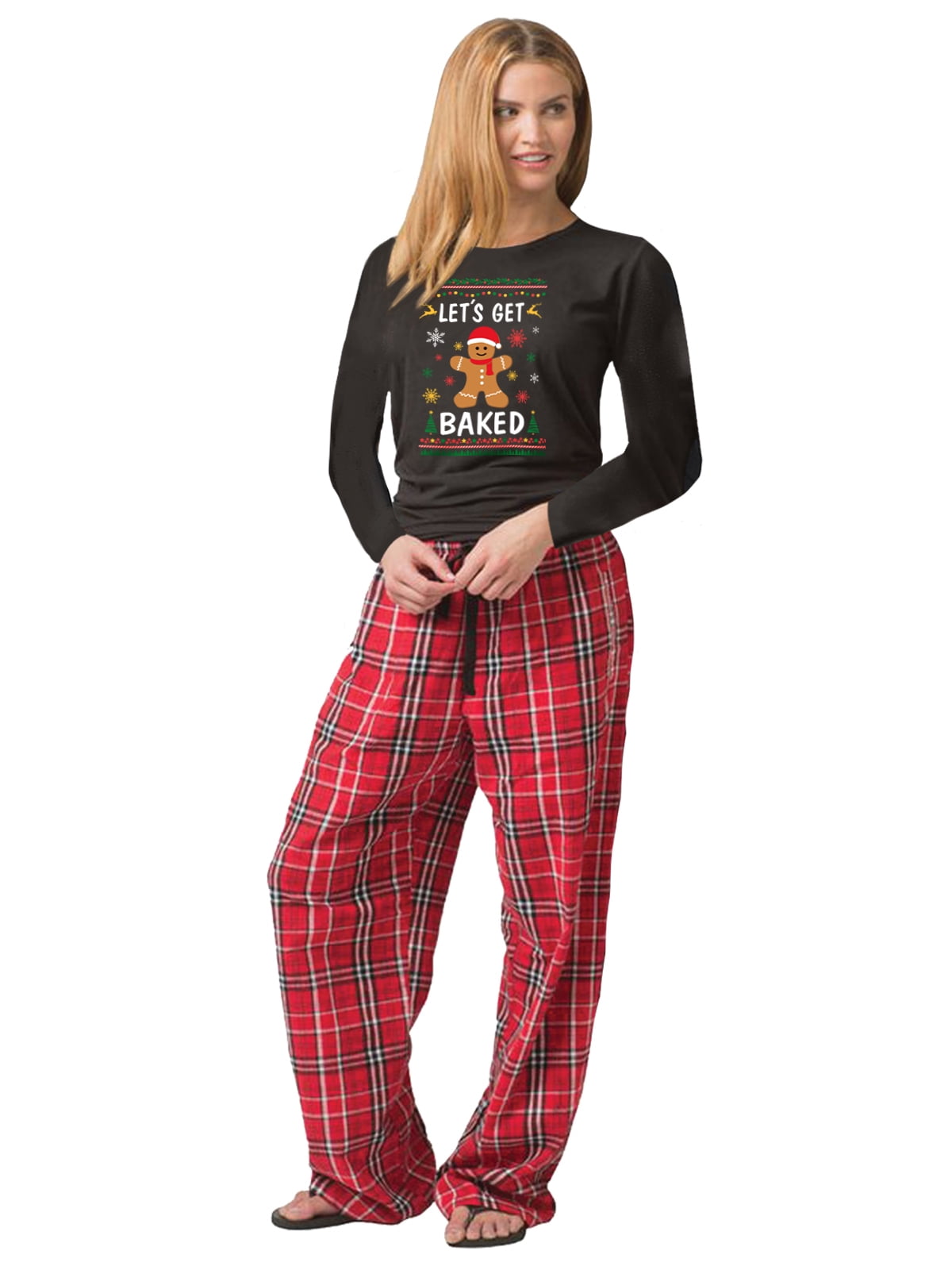 Awkward Styles Family Christmas Pajamas for Women Xmas Gingerbread Man ...