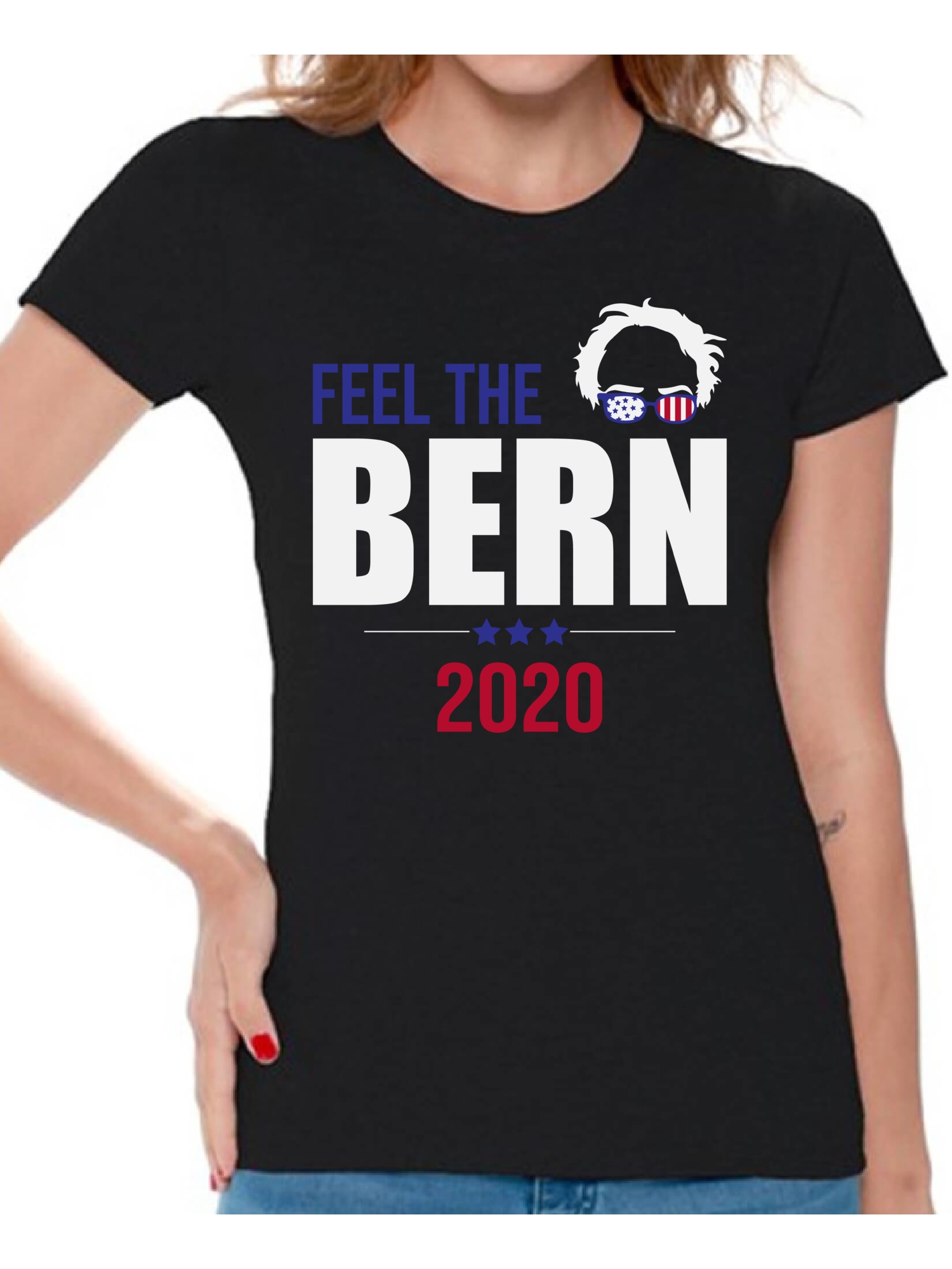 Awkward Styles Feel the Bern T-Shirt Bernie 2020 T Shirts for Women ...