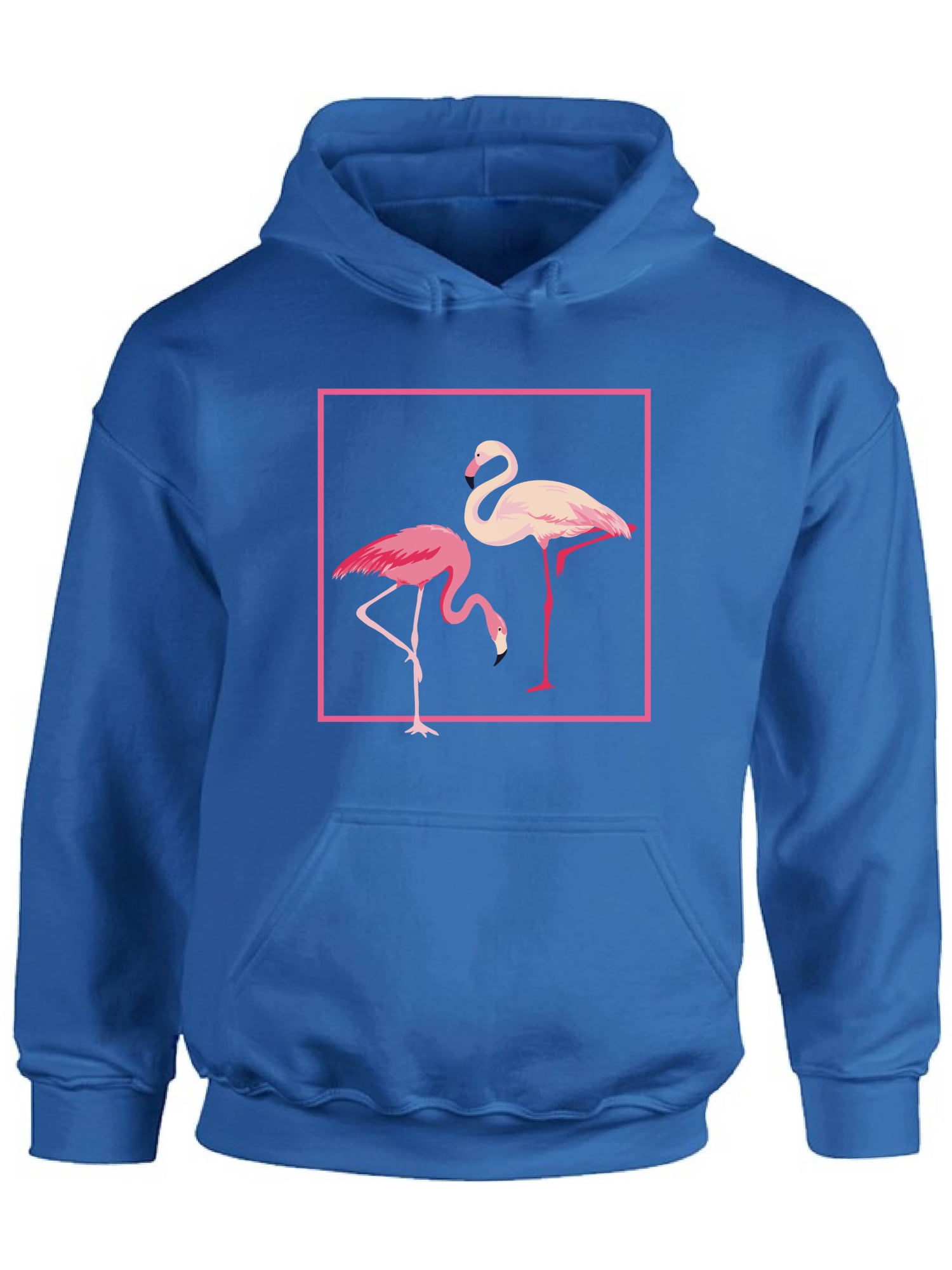 Awkward Styles Flaming Love Hooded Sweatshirt Pink Flamingos Hoodie ...