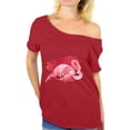 Awkward Styles Flamingo Off Shoulder Shirt Pink Flamingo Baggy Shirt ...