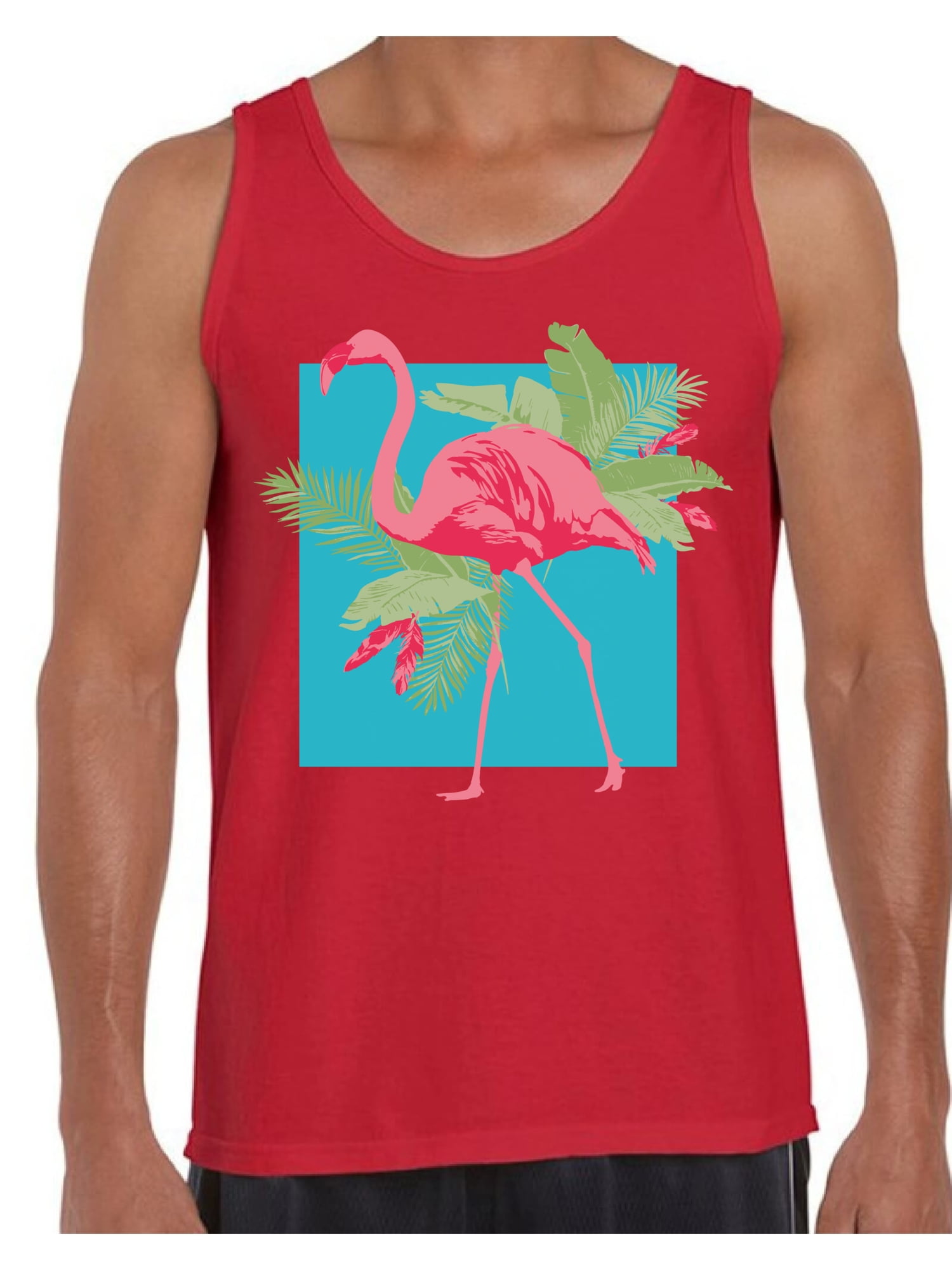 Awkward Styles Flamingo Tank Top for Men Beach Tank for Him Pink ...