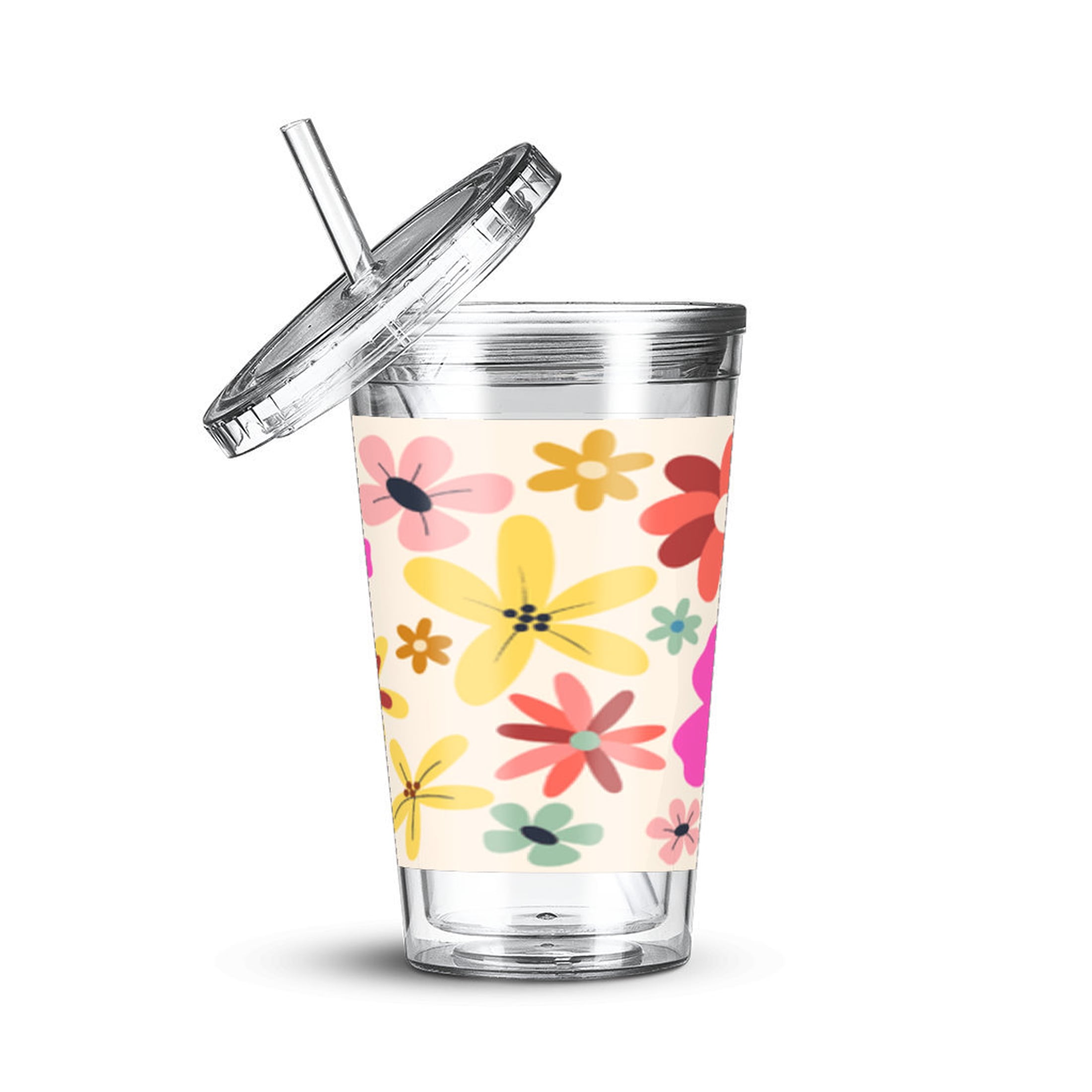 Awkward Styles Funny Flowers Tumbler Cold Cup 16 oz Acrylic Glass ...