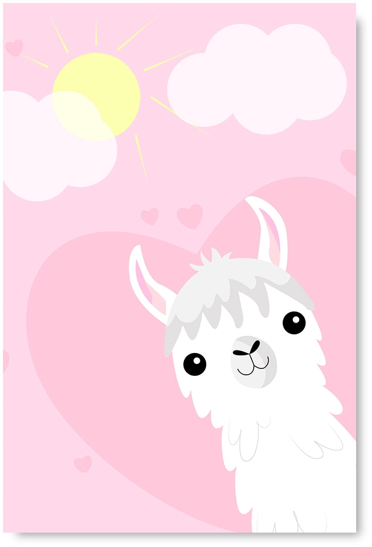 Awkward Styles Funny Kids Room Decor Oh La Llama Wall Poster Cute ...