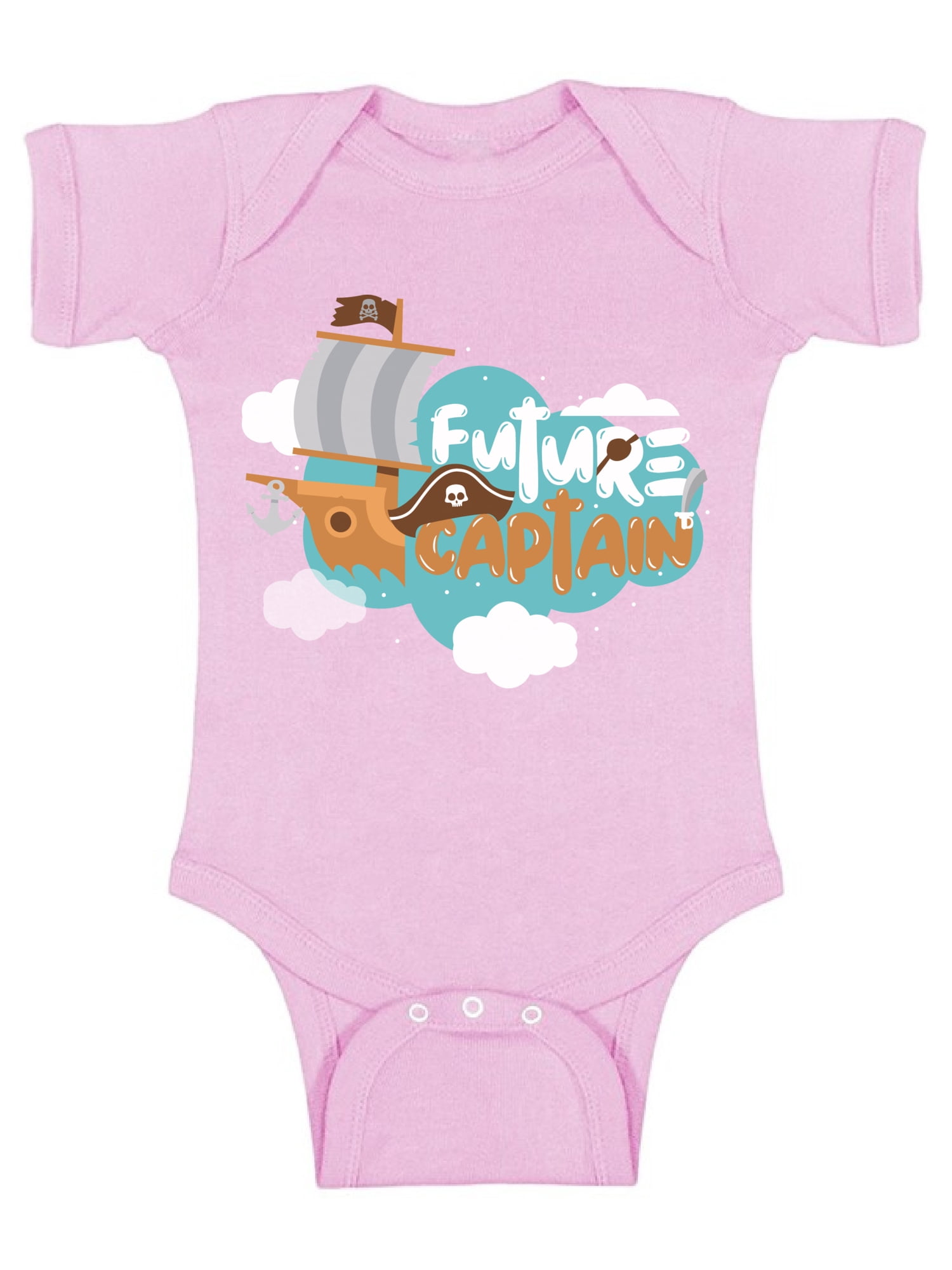 Awkward Styles Future Captain Bodysuit Short Sleeve for Newborn Baby Cute Gifts for 1 Year Old ...
